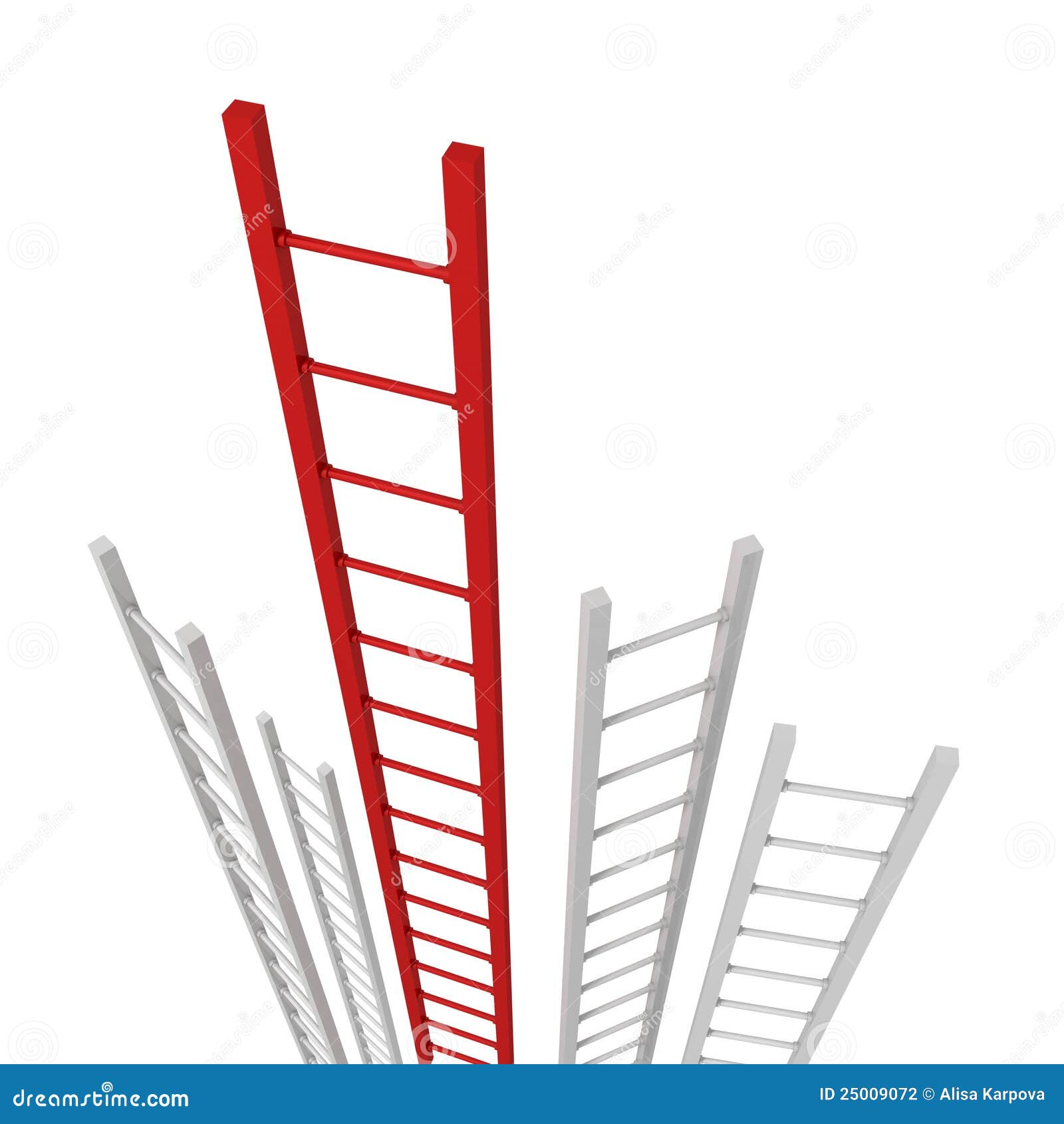 Success Ladder To Reach Goal, Achievement Or Opportunity, Climb Up ...