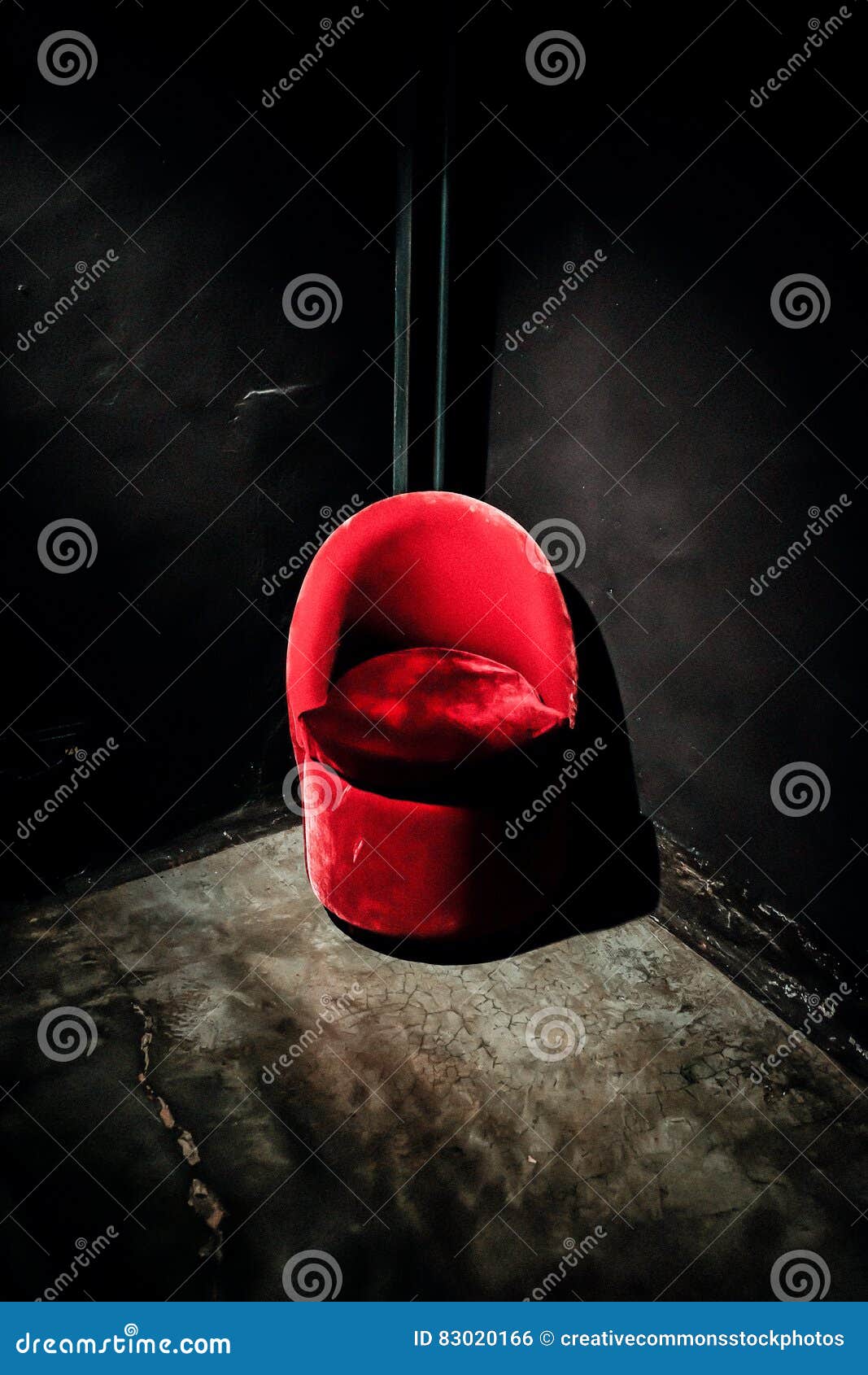 Red Suede Chair Picture. Image: 83020166