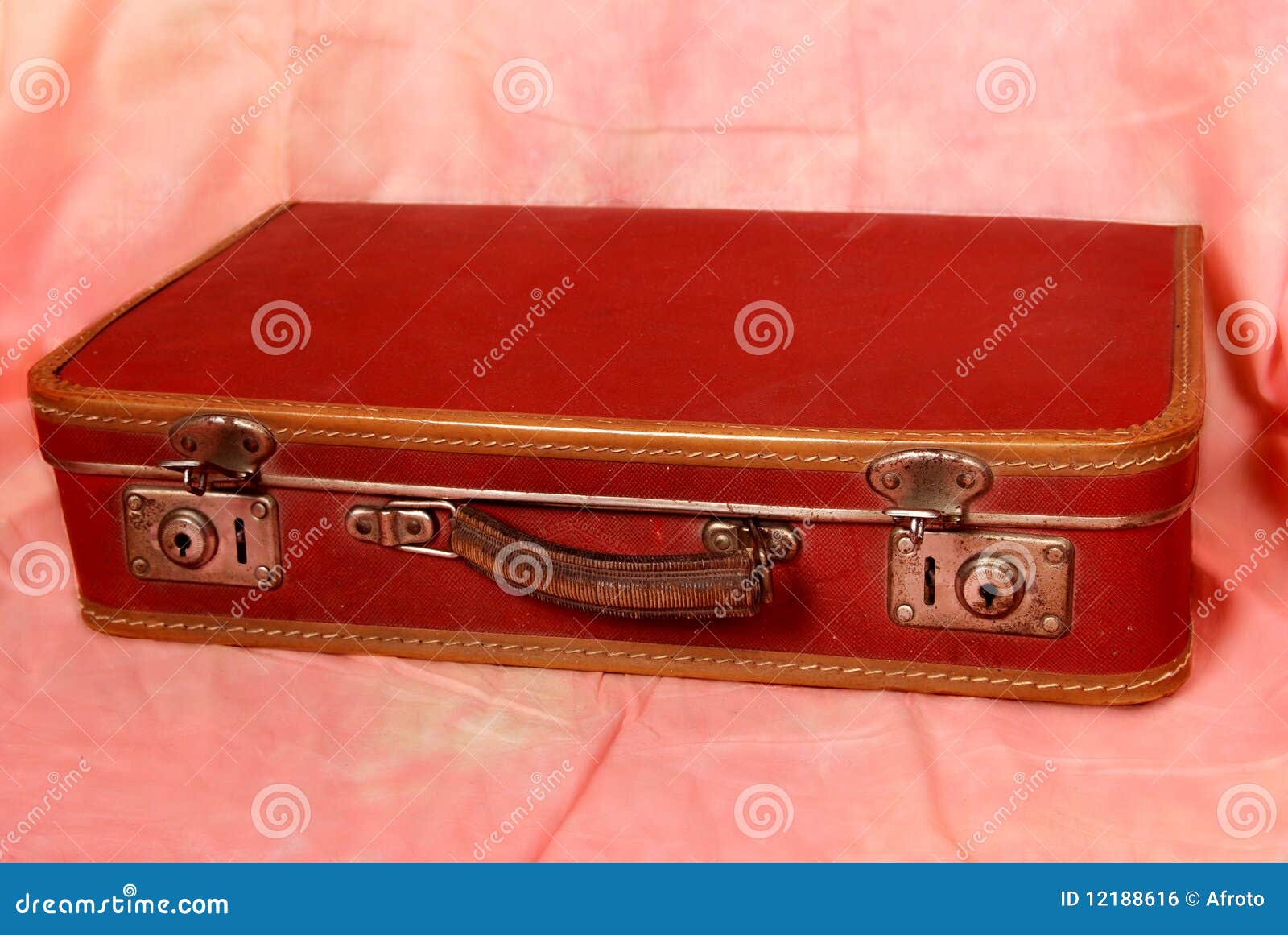 Red suitcase stock photo. Image of case, journey, packing - 12188616