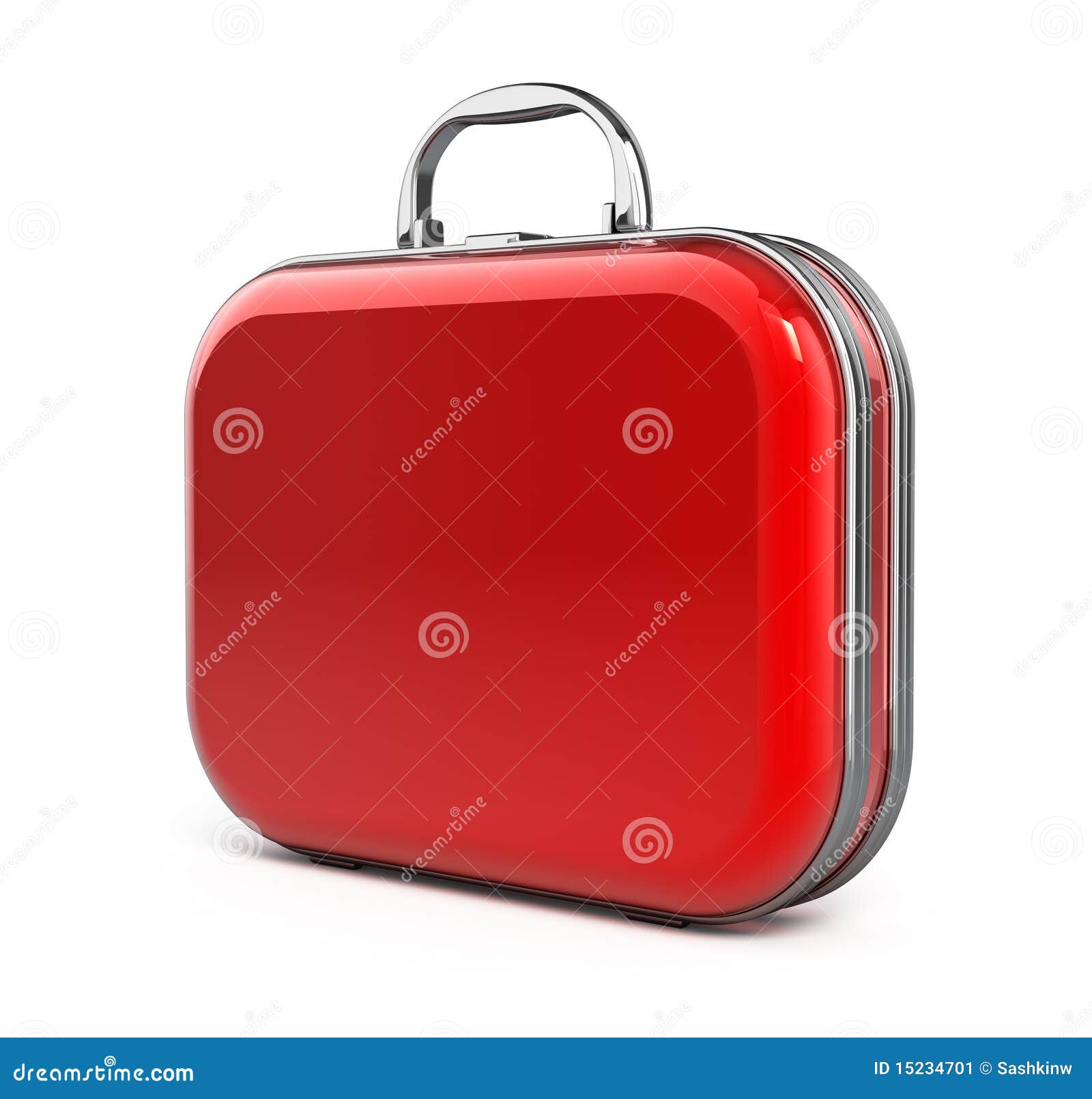 Red suitcase stock illustration. Illustration of render - 15234701