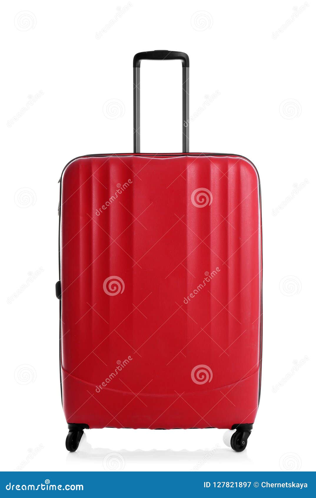 Red Suitcase for Travelling Stock Image - Image of departure, leisure ...