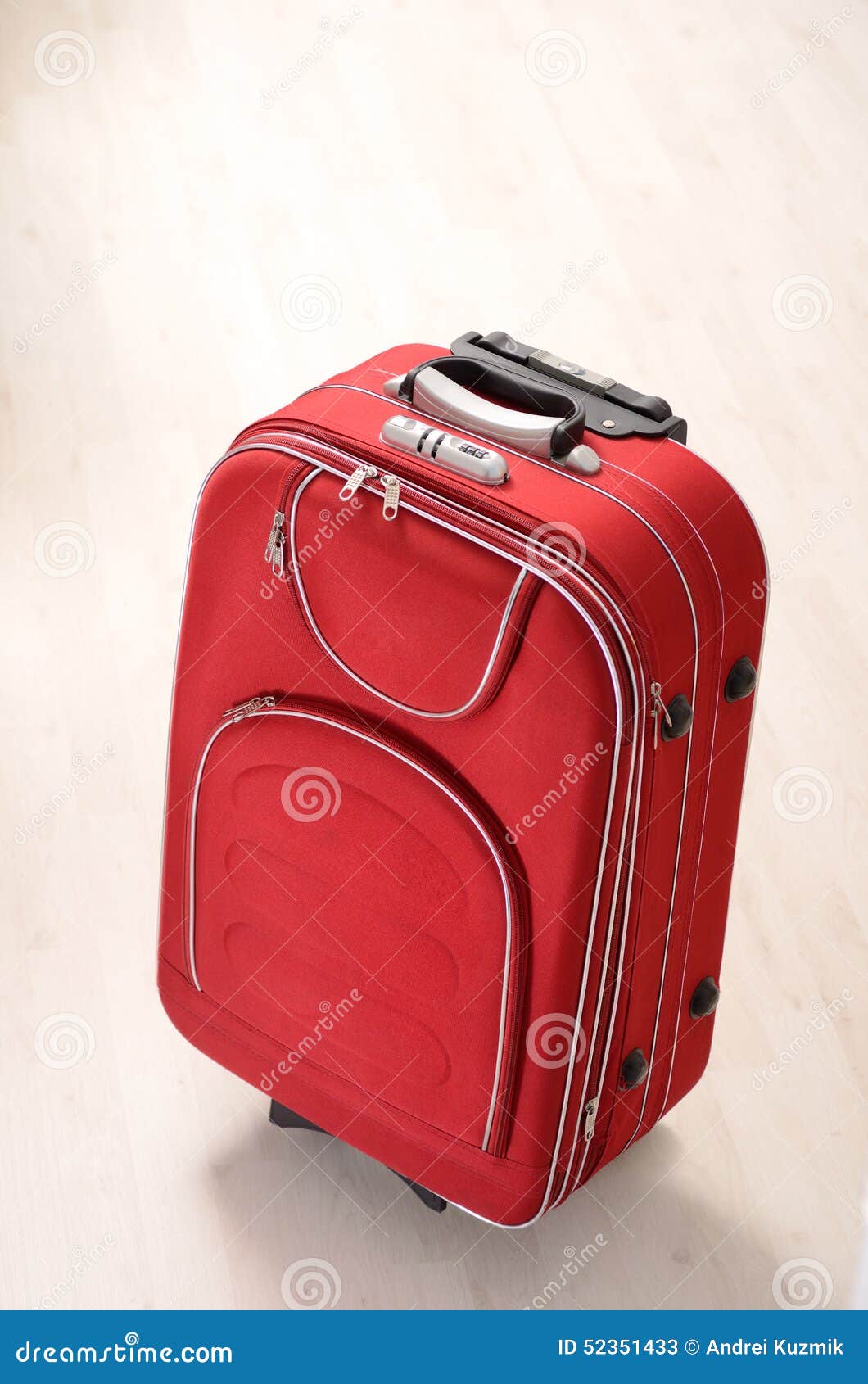 Red Suitcase stock image. Image of departure, trip, flight - 52351433