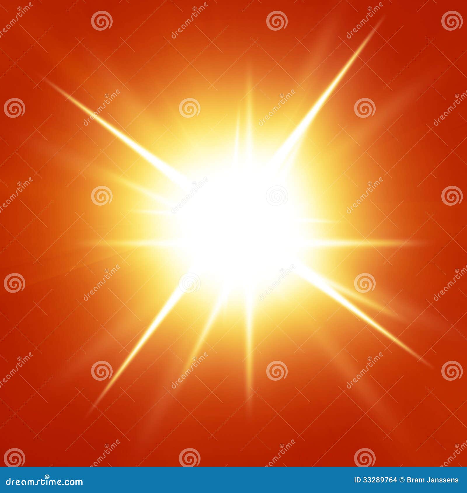 Red summer sun stock illustration. Illustration of shine - 33289764