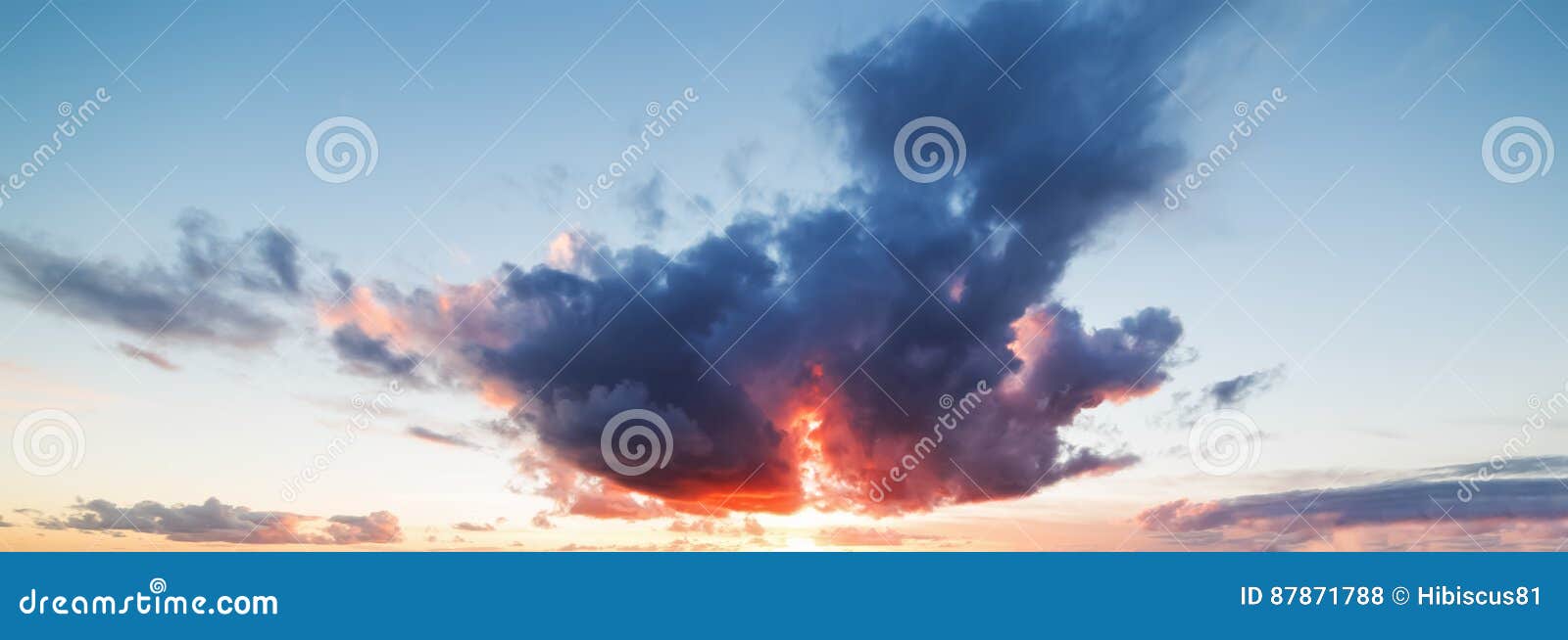 Red sun and blue sky stock photo. Image of cloudscape - 87871788