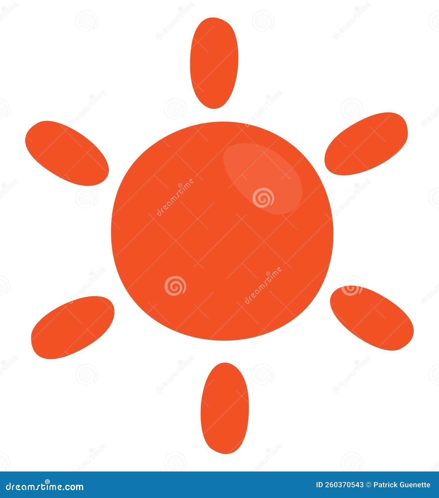Red sun, icon stock vector. Illustration of wallpaper - 260370543