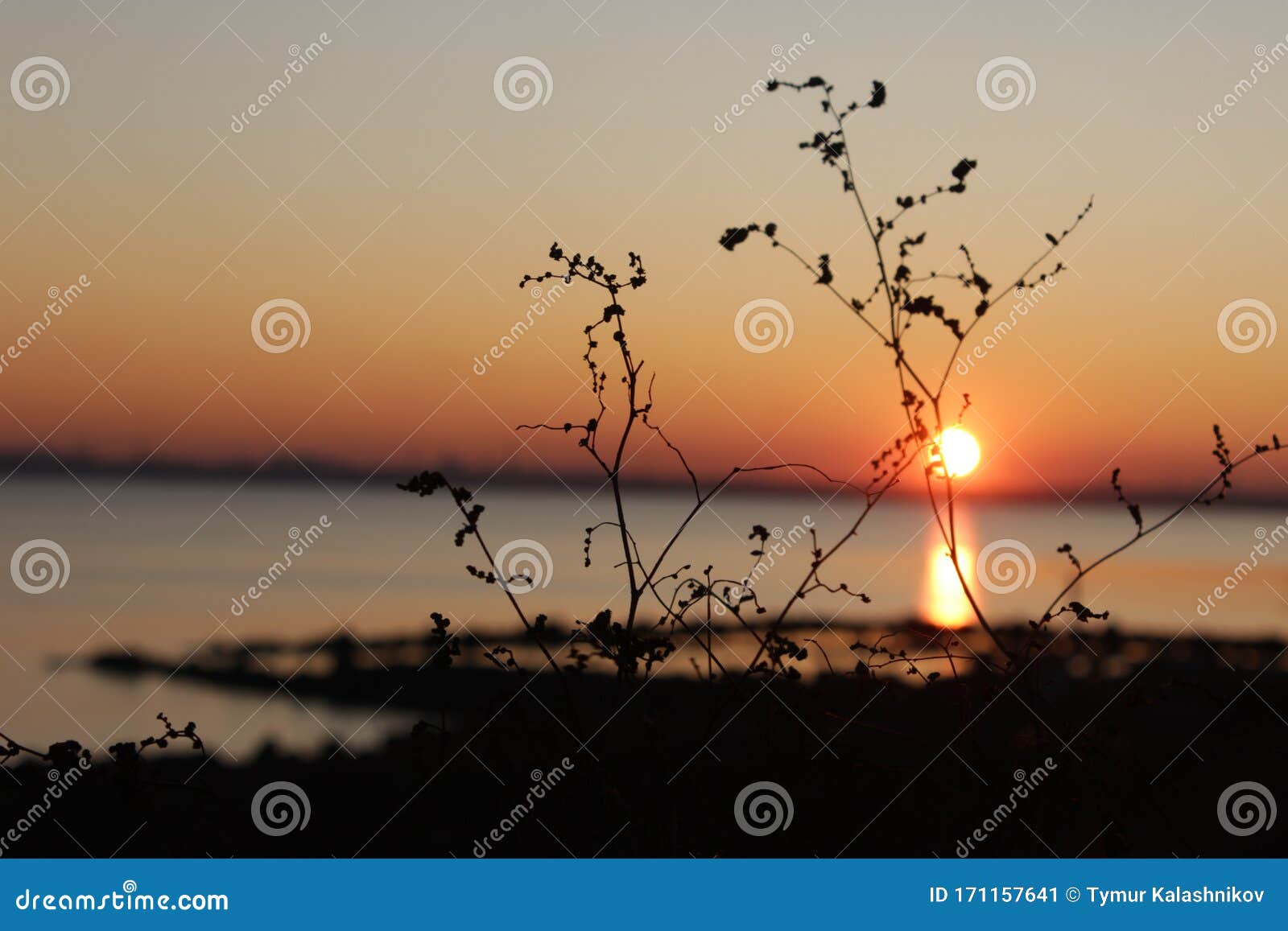 Red sun in the sea stock image. Image of sunset, seashore - 171157641