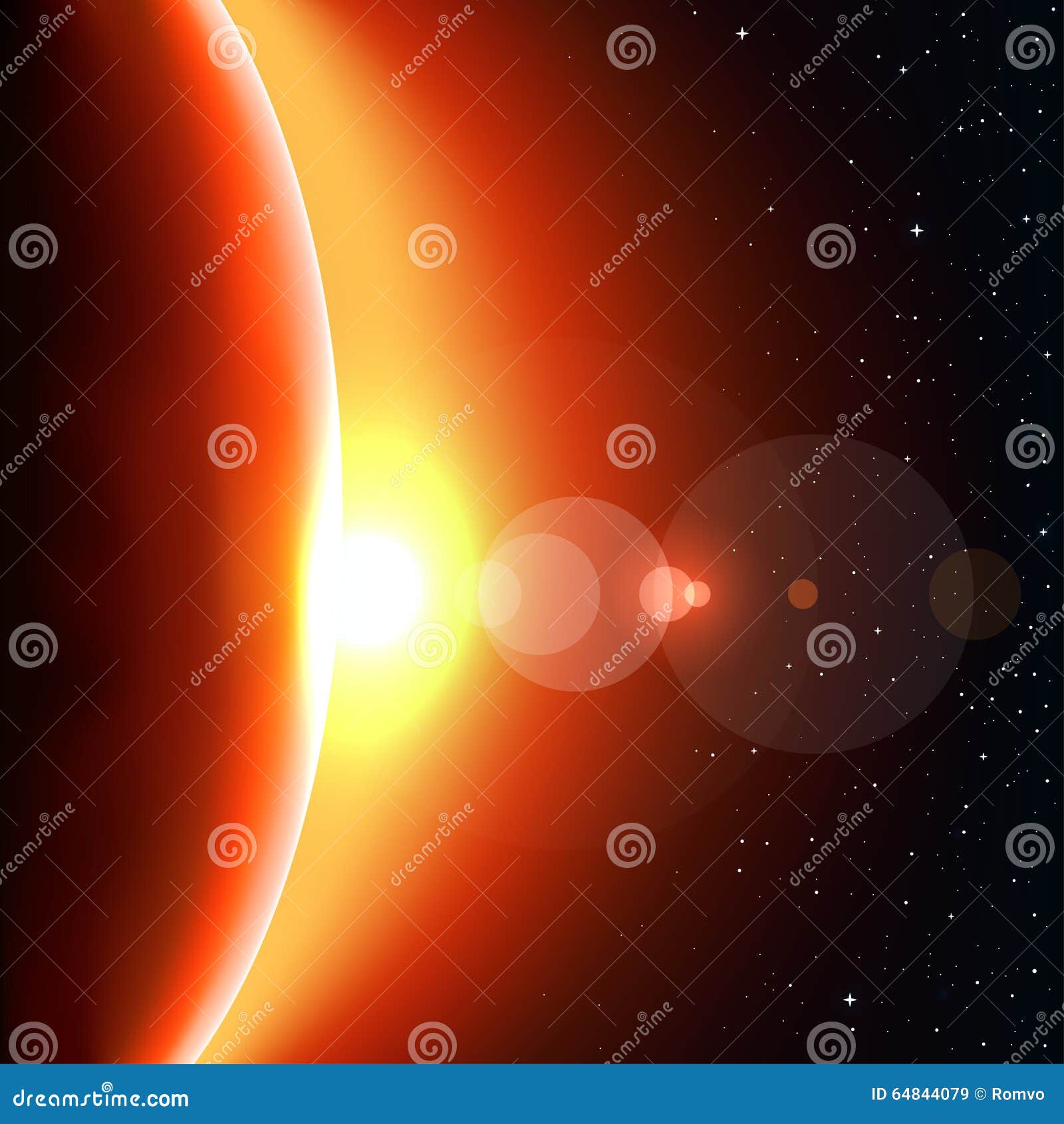 Red sun shine stock vector. Illustration of flame, ball - 64844079