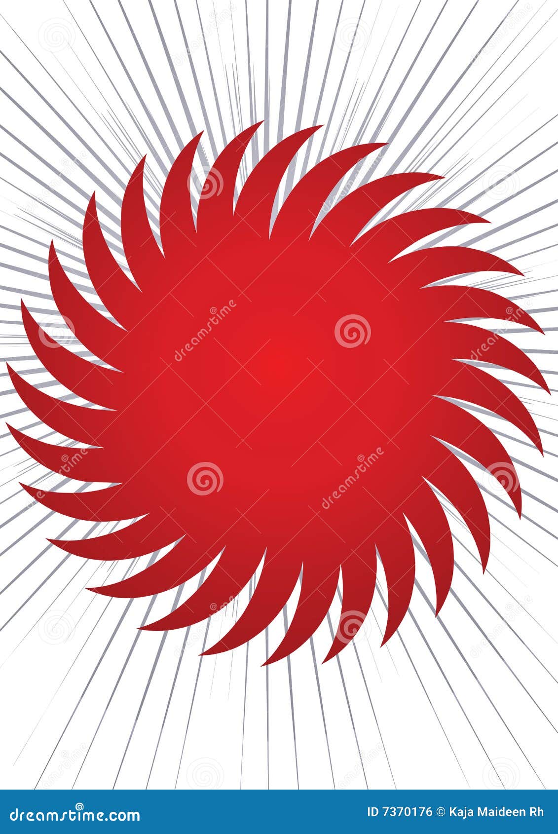 Red sun vector stock vector. Illustration of white, background - 7370176