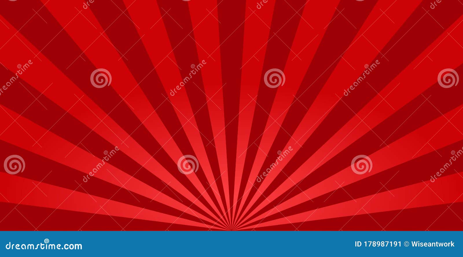Red Sun Rays Background