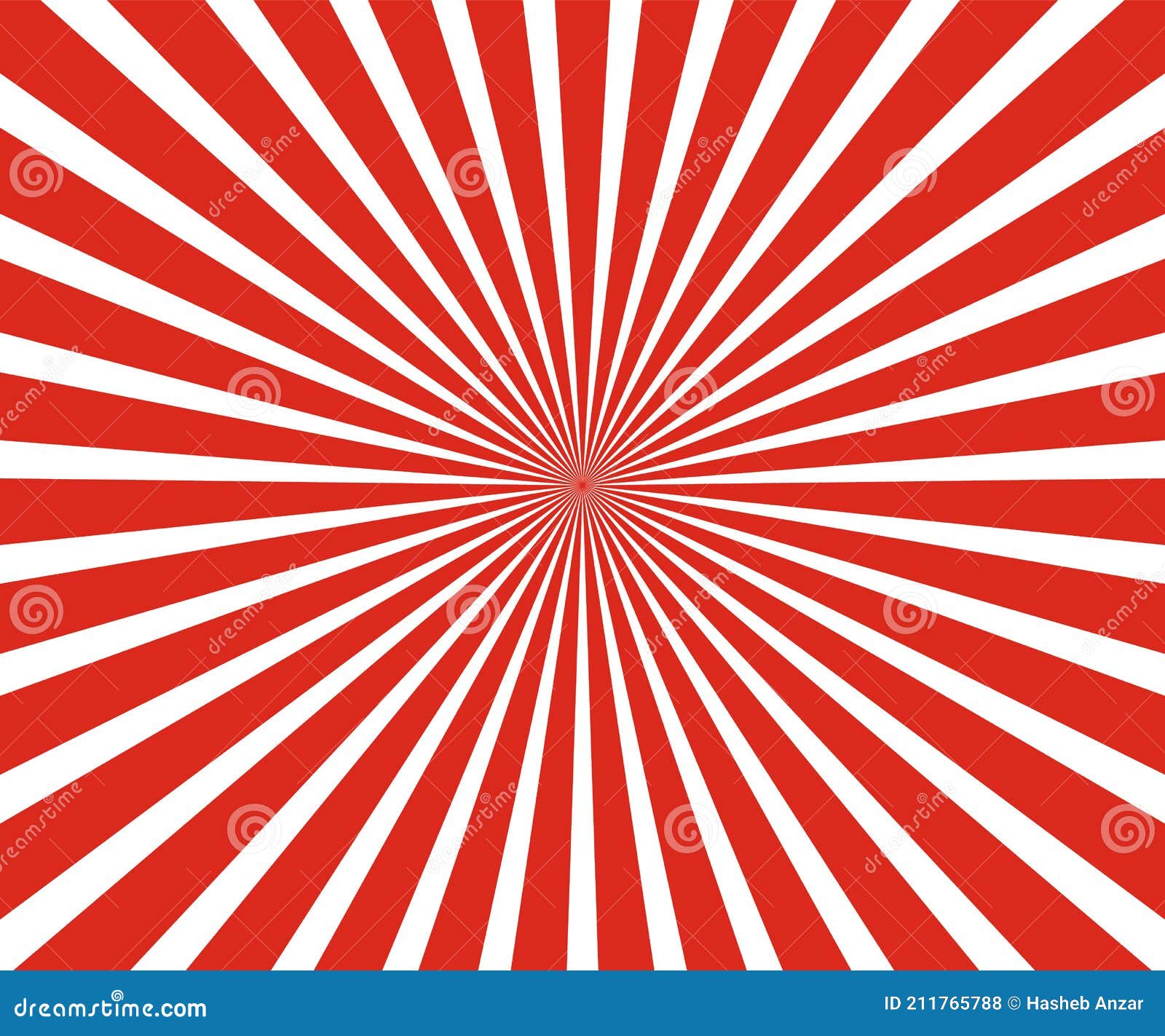 Red Sunburst Pattern Background. Rays. Radial. Summer Banner Stock ...