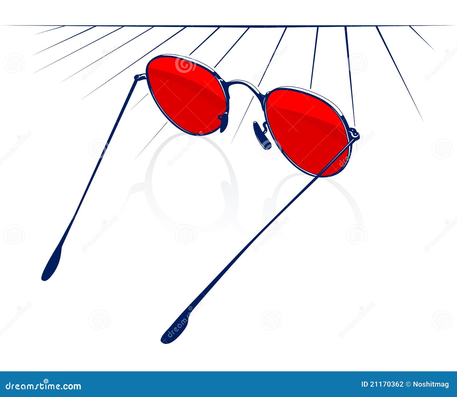 Red sunglasses icon stock vector. Illustration of shade - 21170362