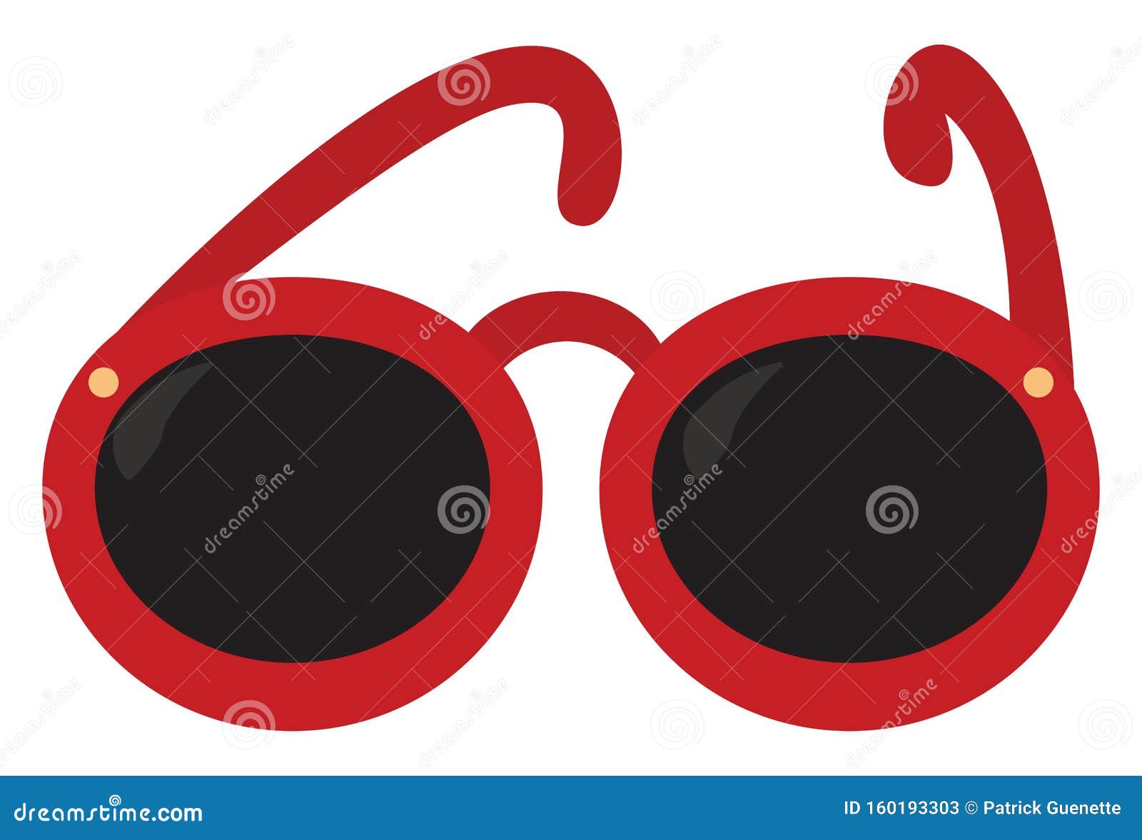 Red Sunglasses, Illustration, Vector Stock Vector - Illustration of ...