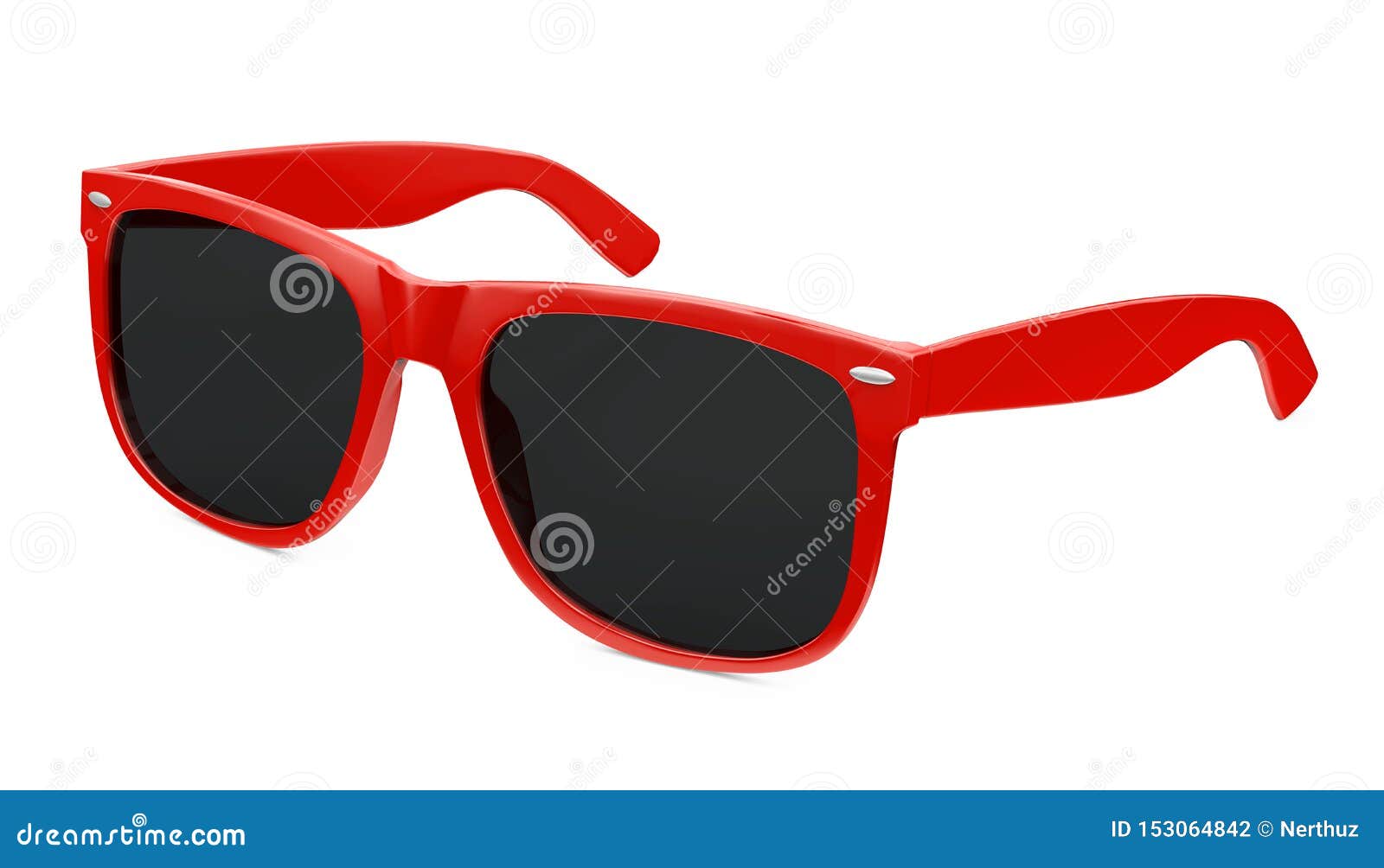 Red Sunglasses Isolated stock illustration. Illustration of front ...