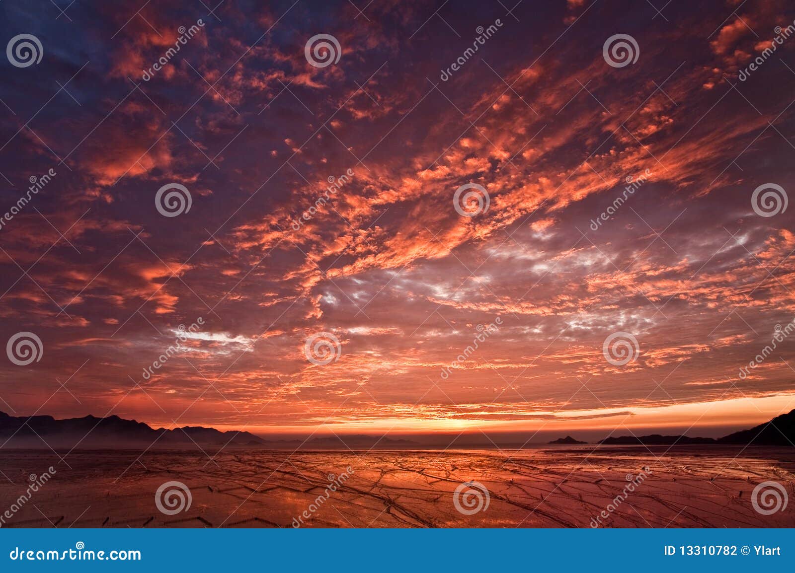 Red Sunrise stock photo. Image of landscape, cloud, nature - 13310782