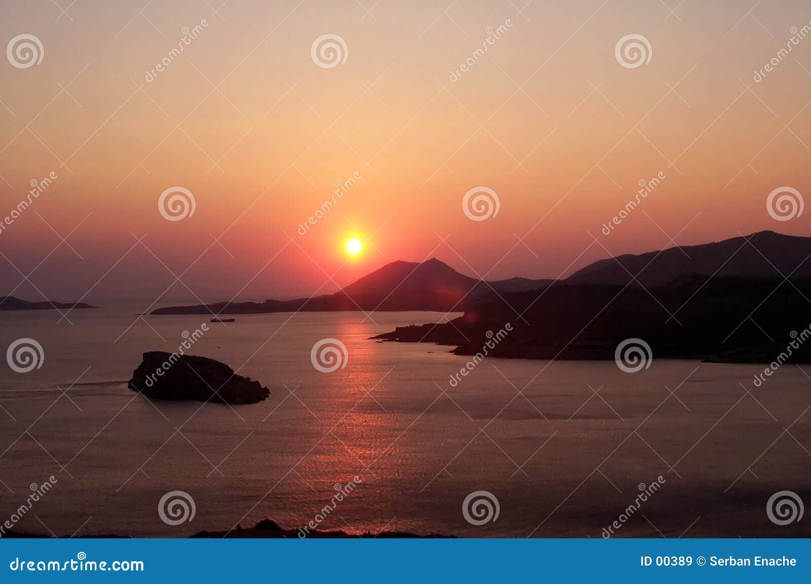 Red sunset stock image. Image of skies, clear, cape, flare - 389