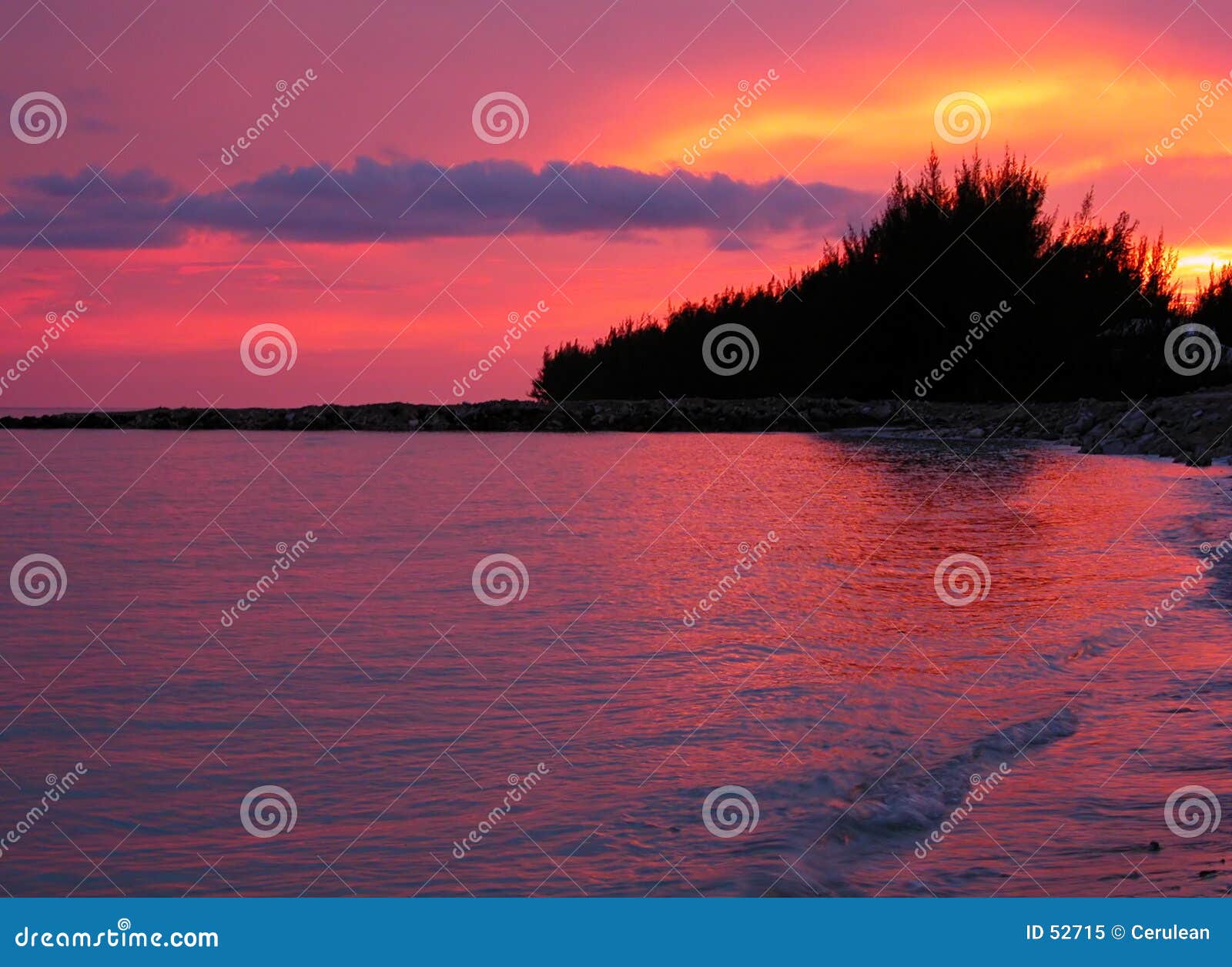 Red Sunset stock image. Image of cruise, vision, tropics - 52715