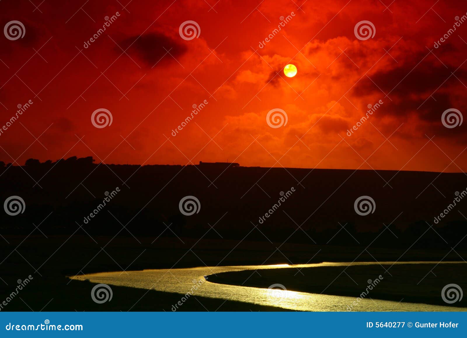 Red Sunset stock image. Image of clouds, grey, nature - 5640277