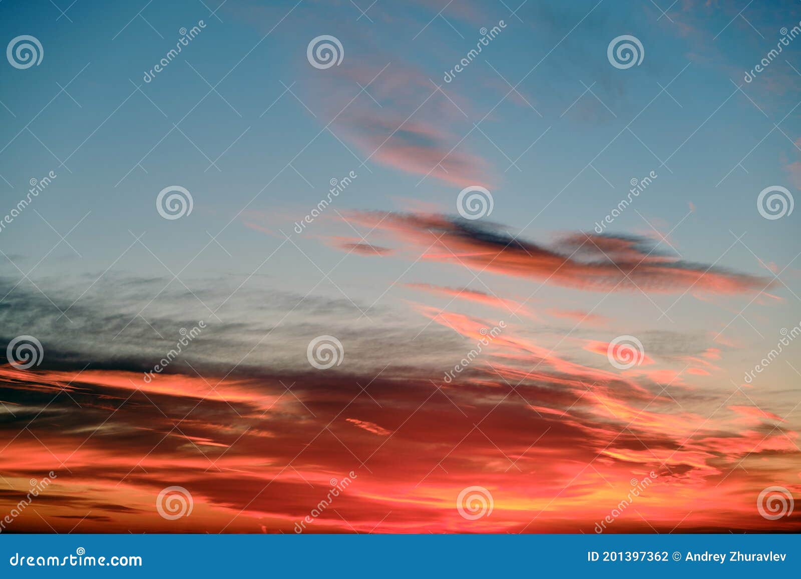 Red Sunset on Dark Blue Sky, Background Stock Photo - Image of abstract ...