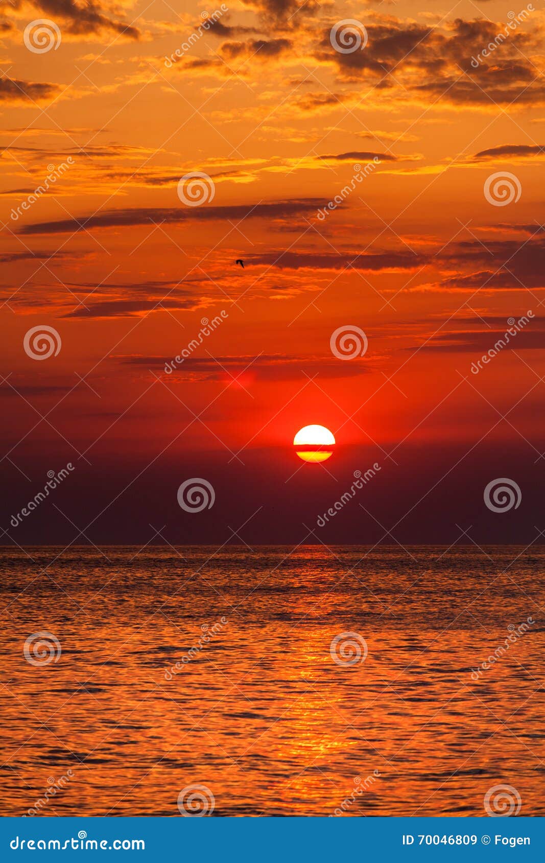 Red sunset over water stock image. Image of abstract - 70046809