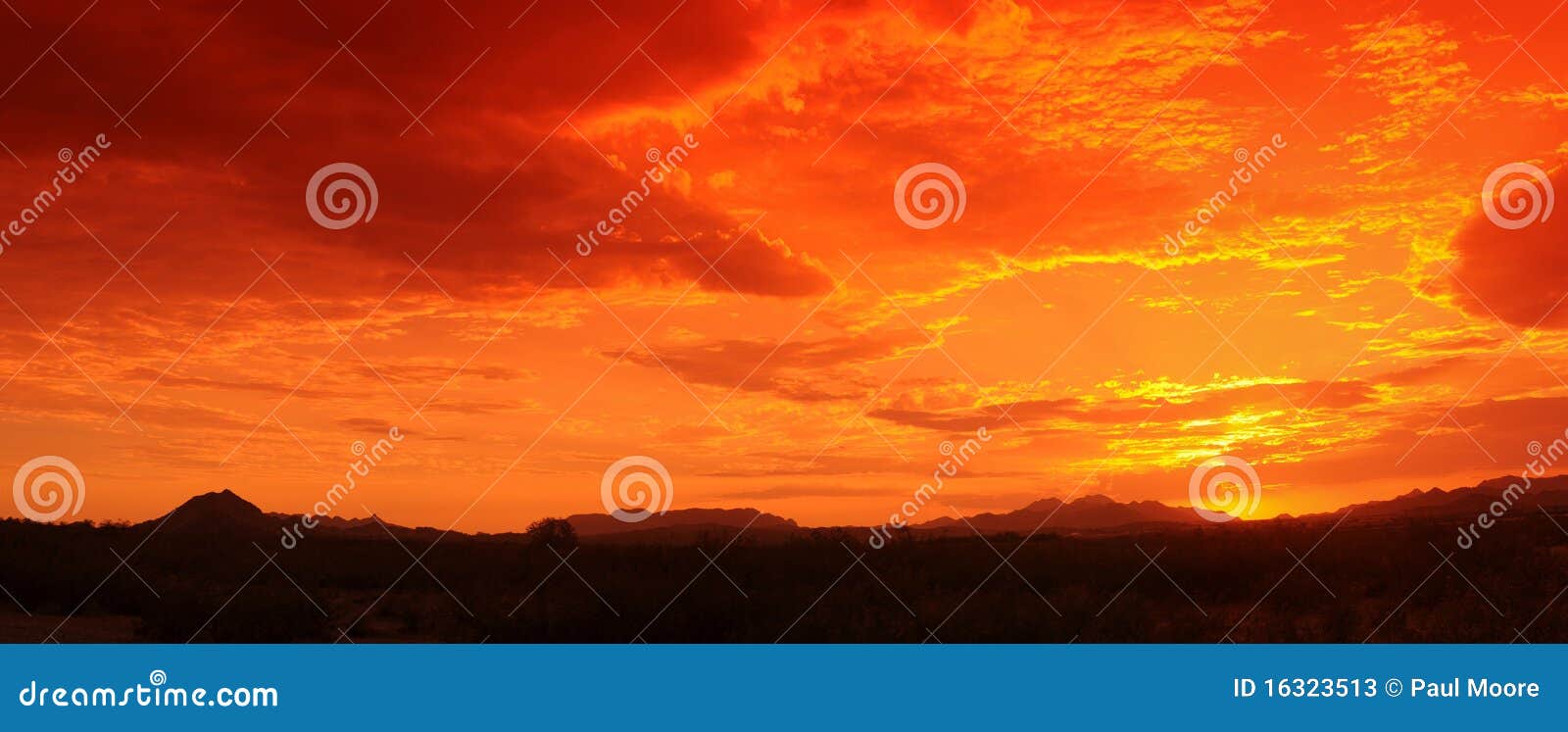 Red Sunset Panorama stock image. Image of wallpaper, tourism - 16323513