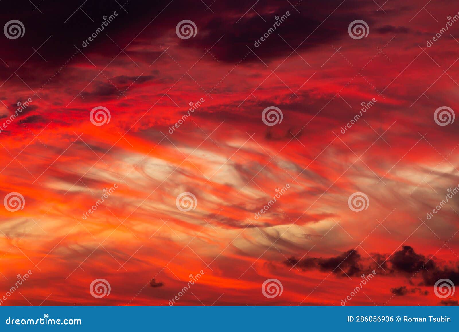 Red Sunset Sky Dramatic in North Stock Photo - Image of abstract ...