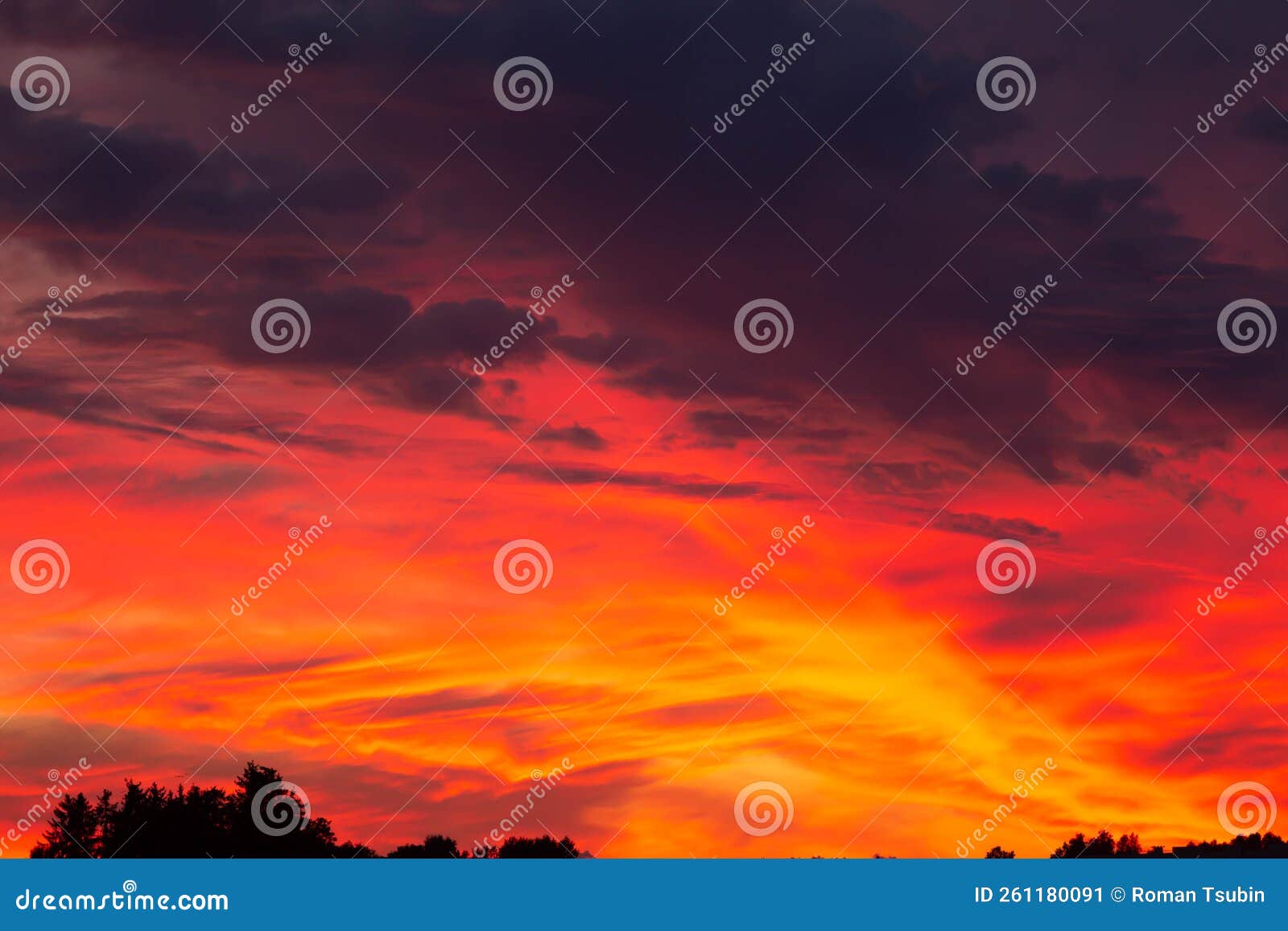 Red Sunset Sky Dramatic in North Stock Image - Image of colorful, light ...