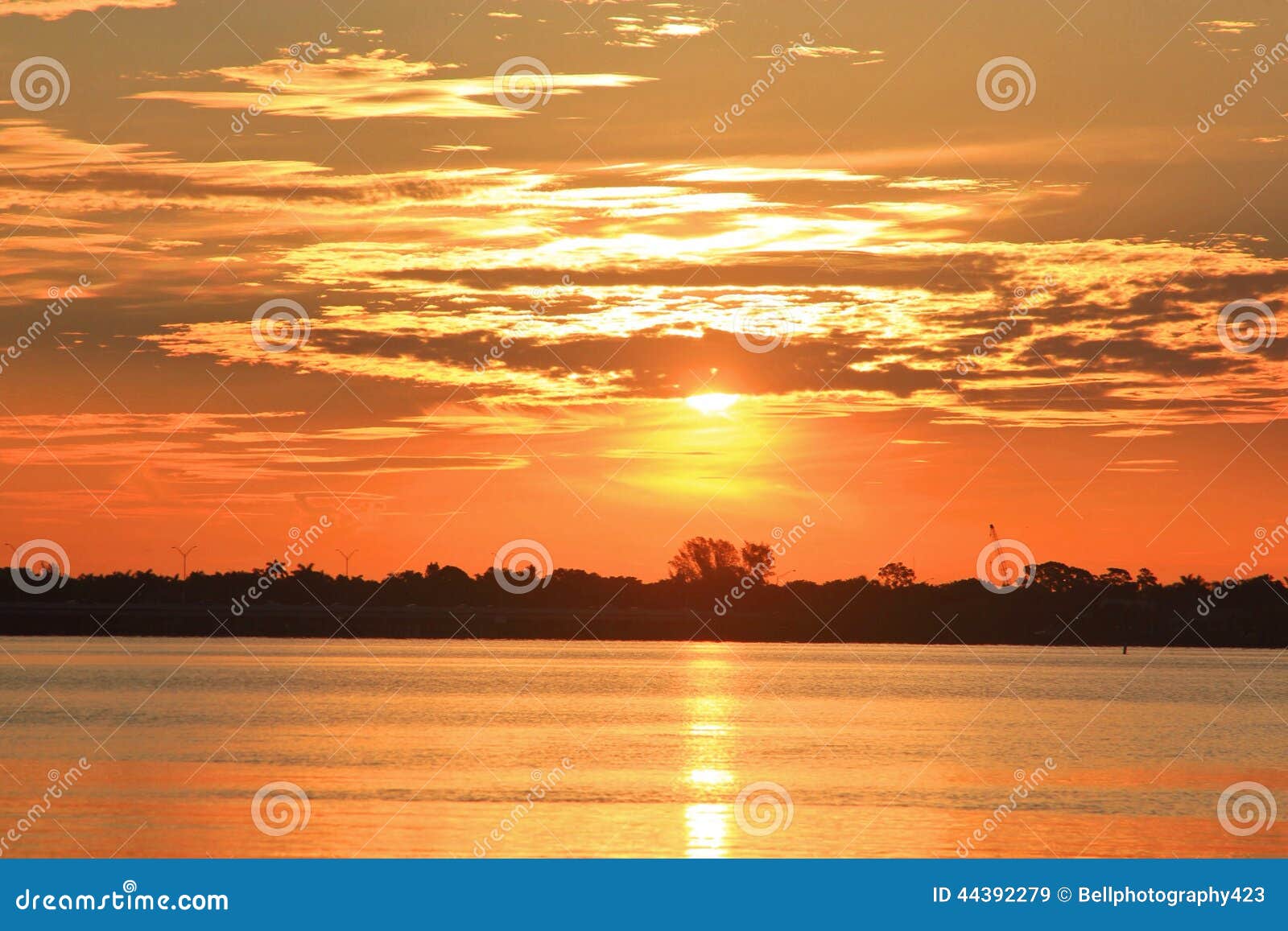Red sunset stock image. Image of scenic, cloud, tropical - 44392279