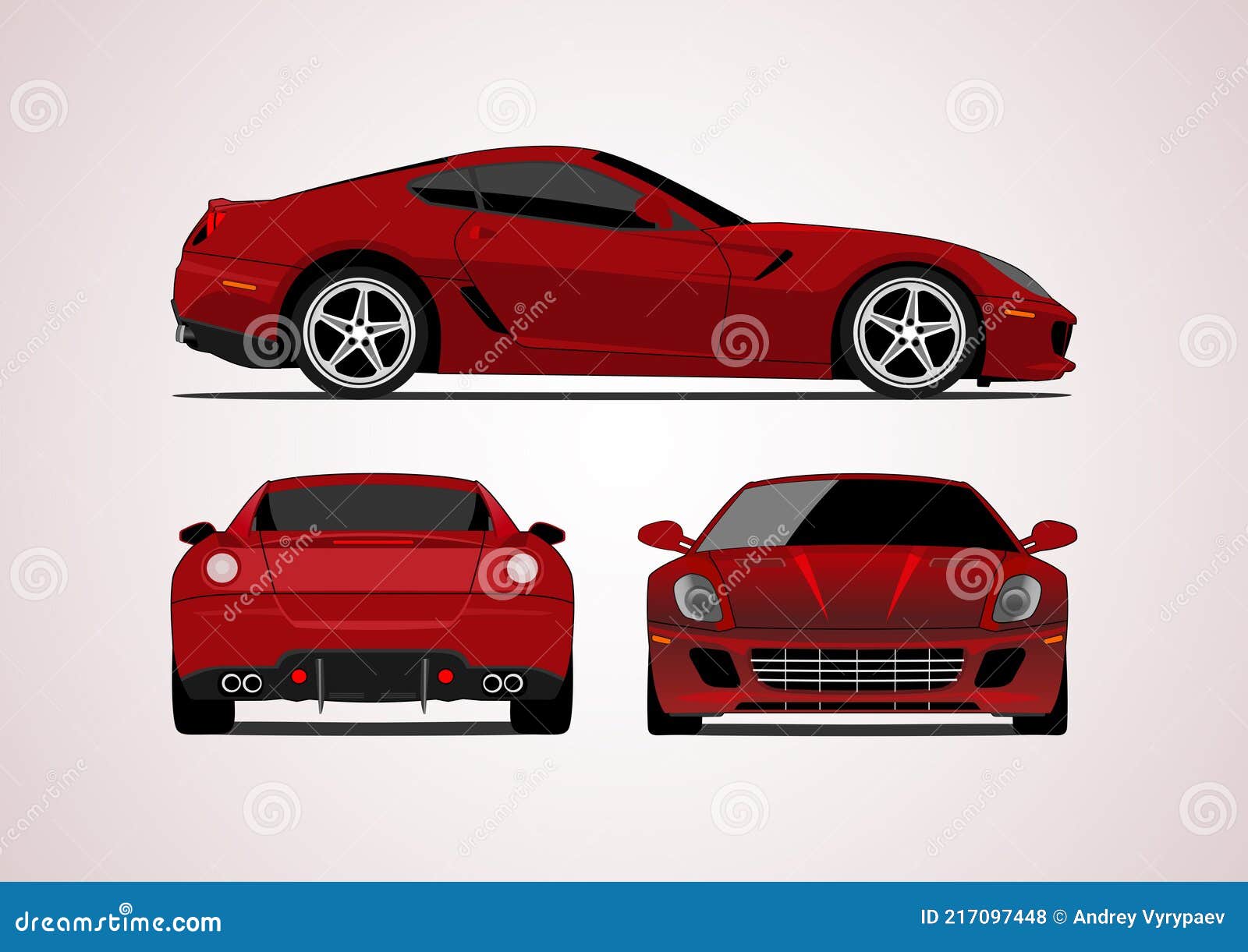 Red super car.cdr editorial stock photo. Illustration of race - 217097448