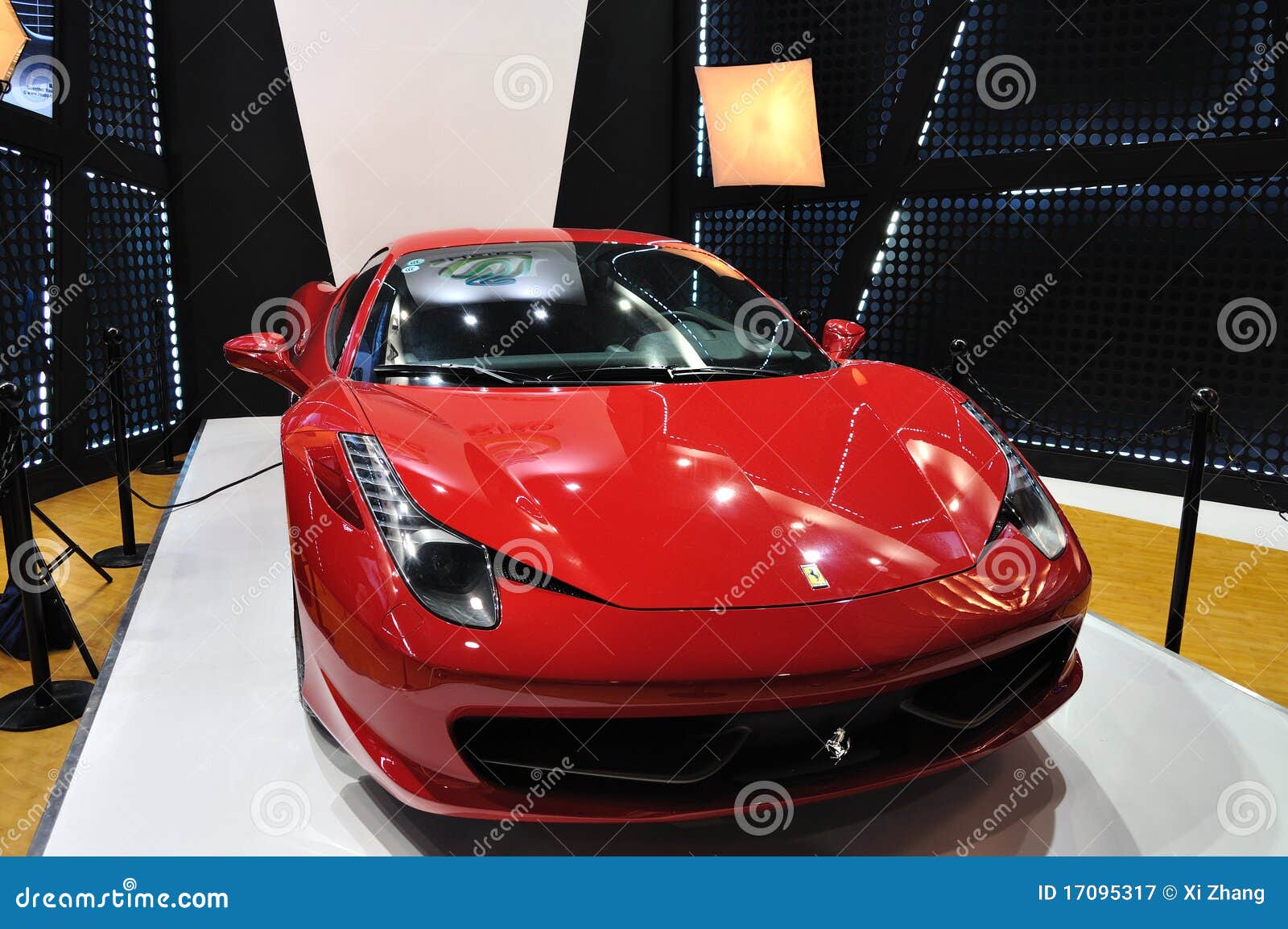 Red Supercar Ferrari editorial photography. Image of technology - 17095317
