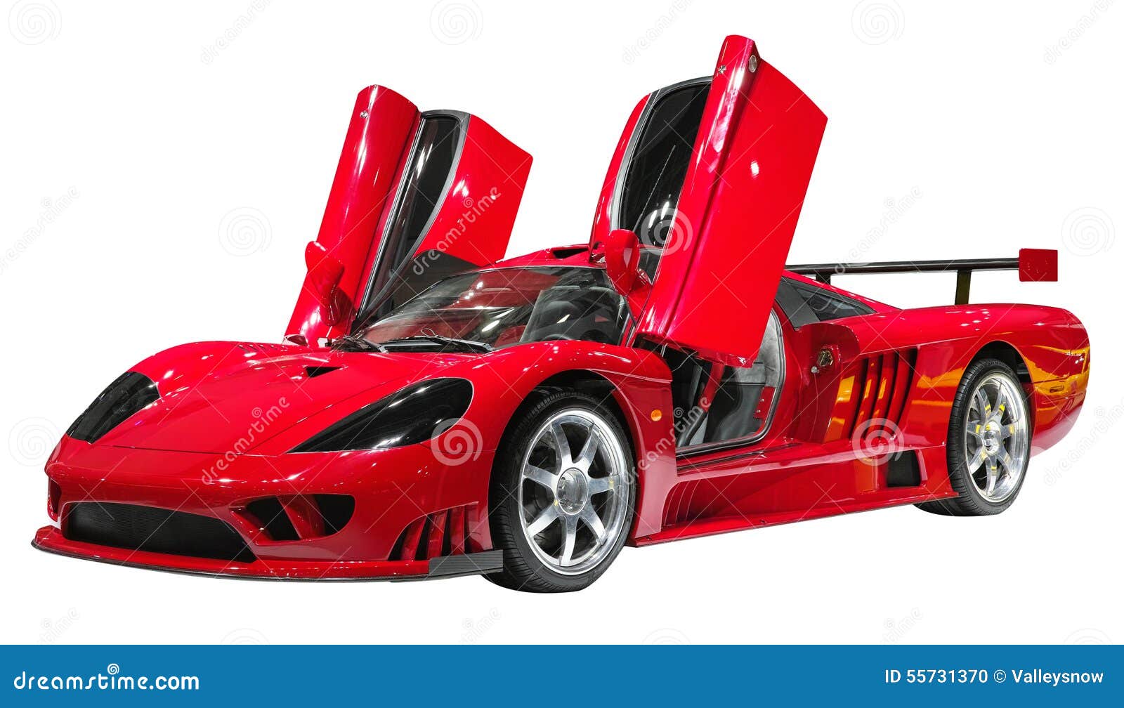 Red supercar stock photo. Image of market, europe, grey - 55731370