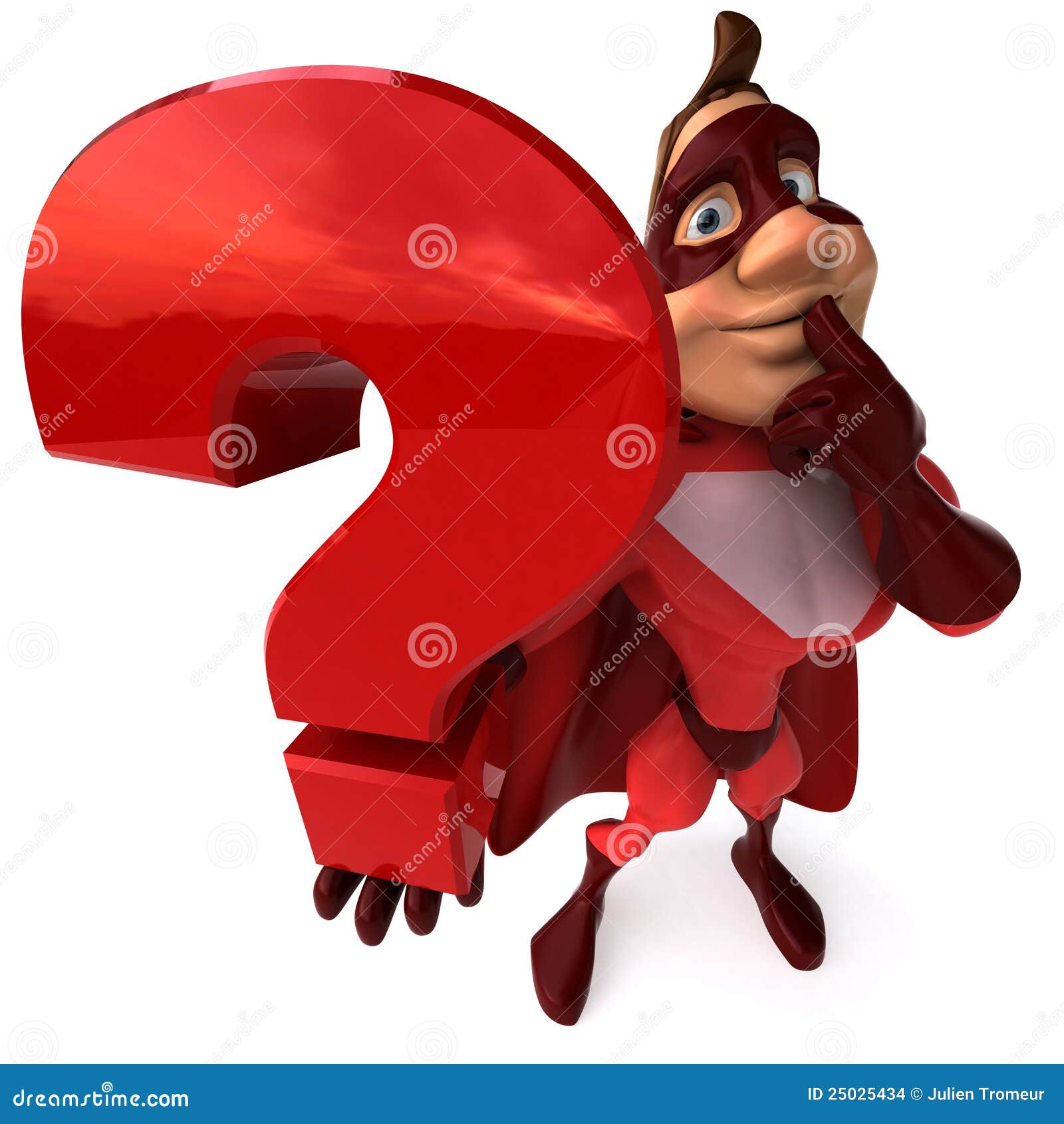 Red Superhero stock illustration. Illustration of crime - 25025434