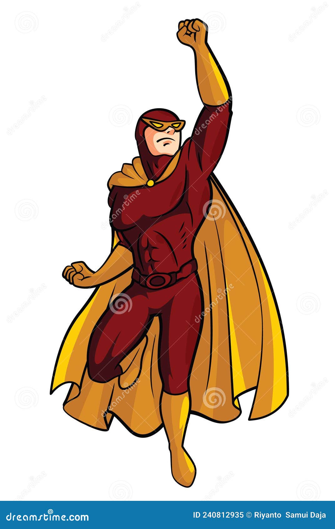 Red Superhero Color Illustration Design Stock Vector - Illustration of ...