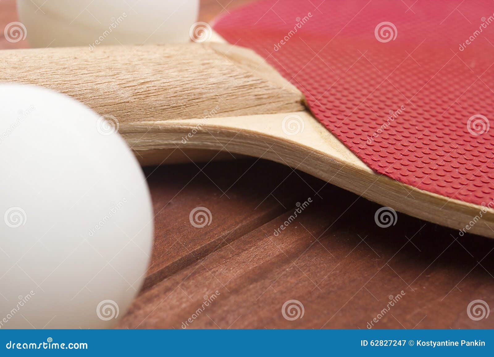Red Surface Table Tennis Rackets Stock Image - Image of tennis, table ...