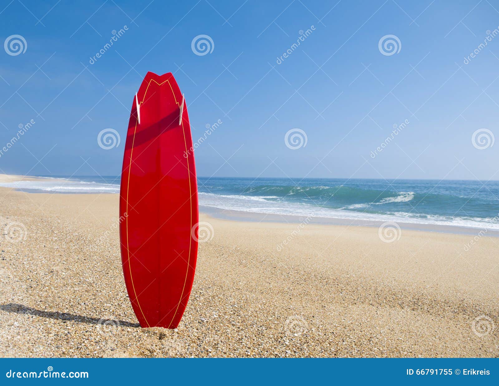 Red surfboard stock image. Image of surfboard, surf, sport - 66791755