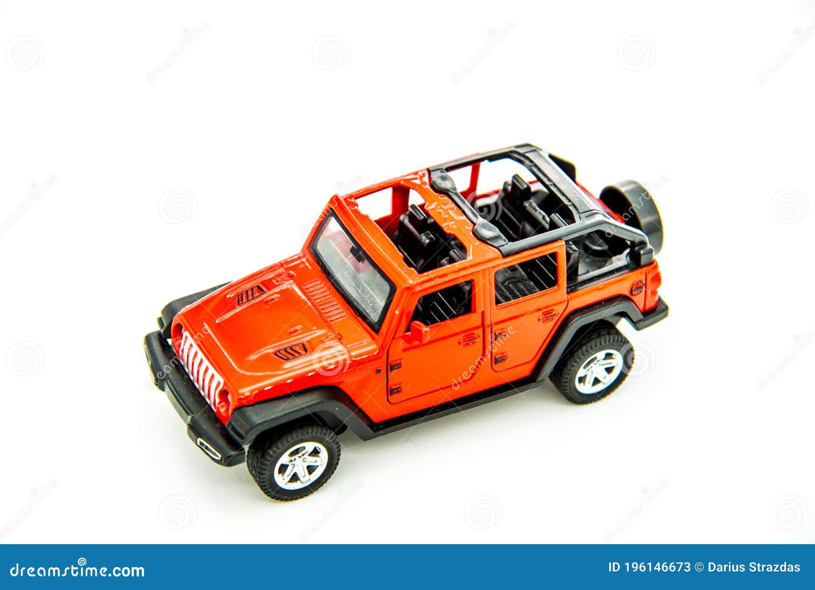 Red suv toy car on white stock image. Image of child - 196146673