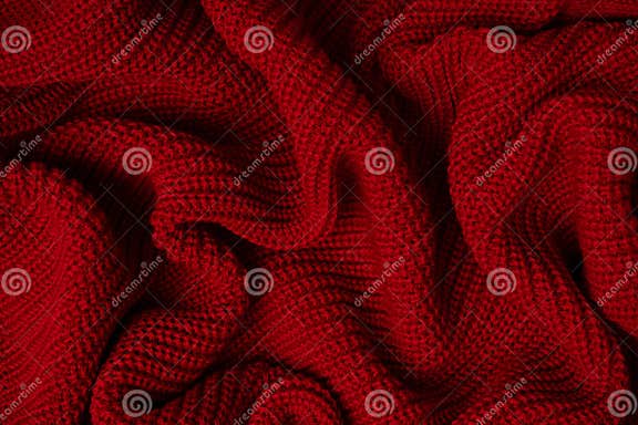 Red Sweater Texture As a Background Stock Photo - Image of textured ...