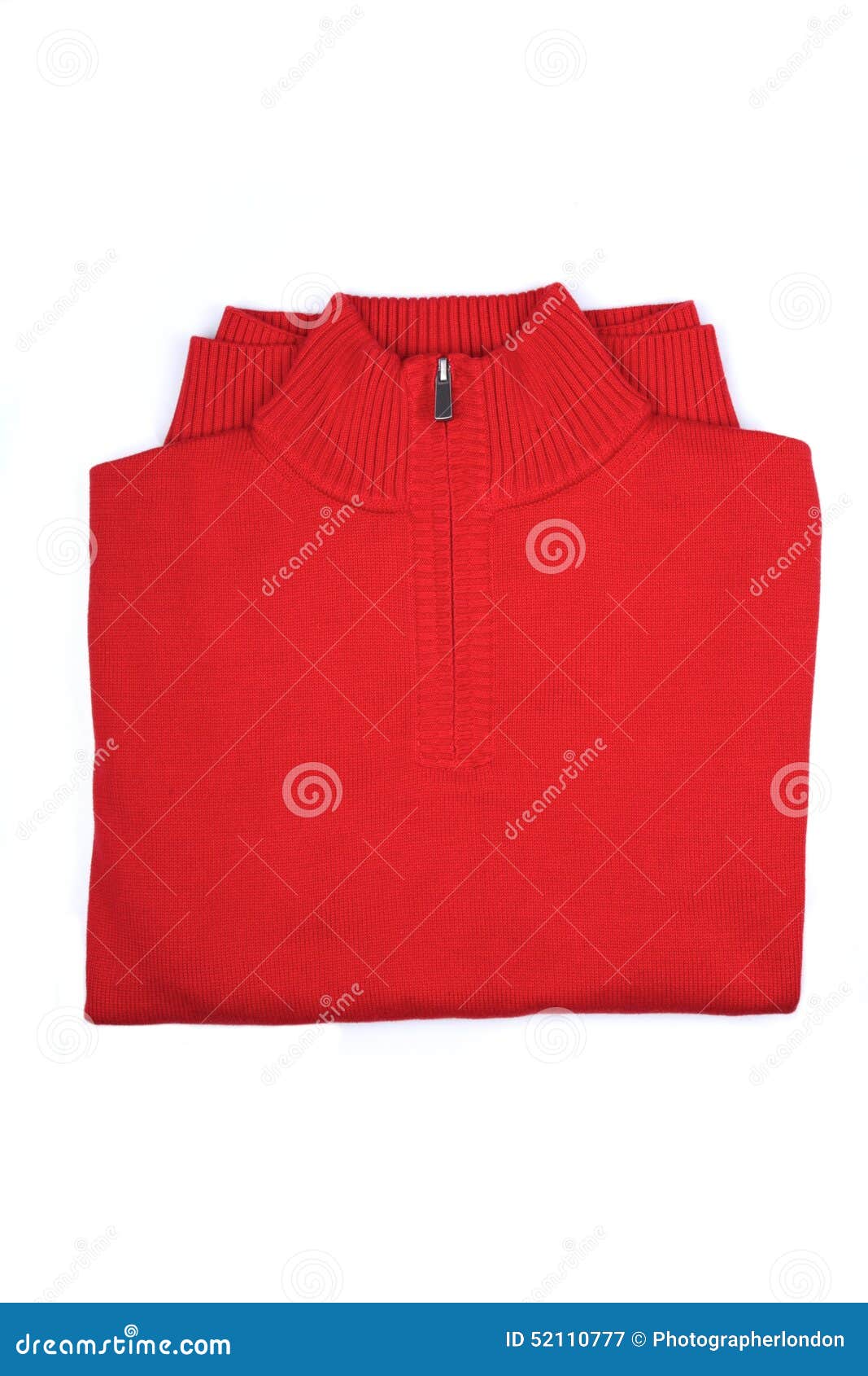 Red Sweater on White Background Stock Image - Image of clothes, fashion ...