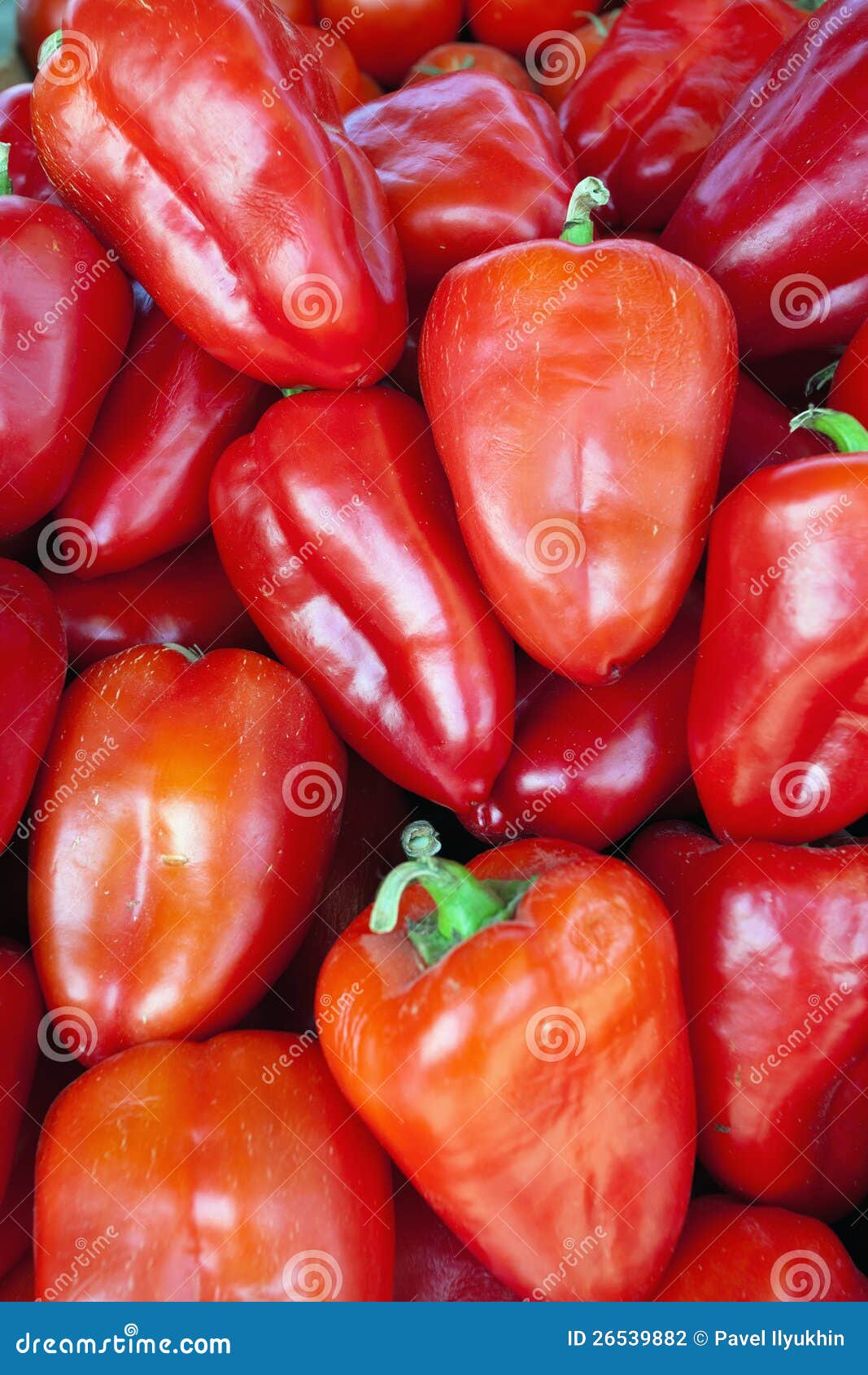 Red Sweet Bell Peppers Natural Background. Stock Photo - Image of food ...