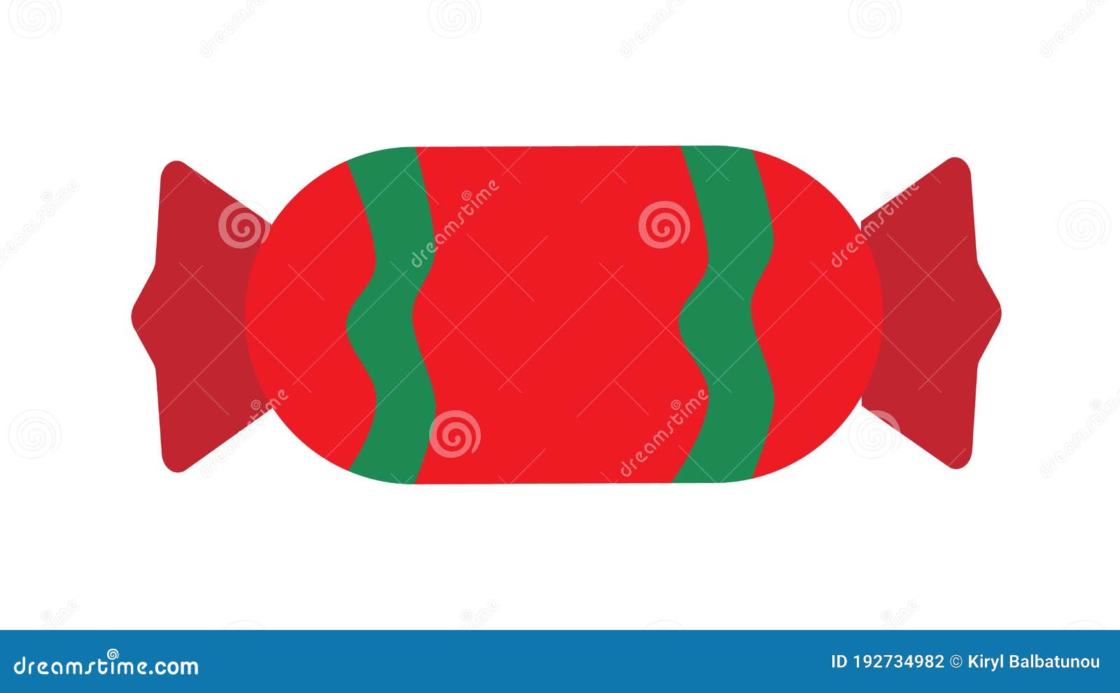 Red Sweet Candy Vector Illustration. Eps 10 Stock Vector - Illustration ...