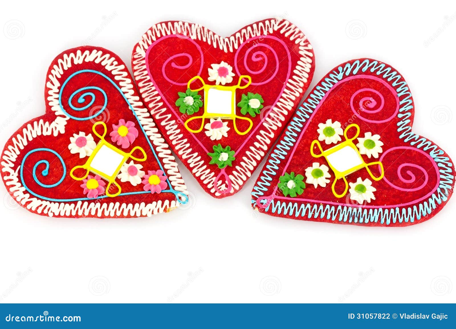 Red sweet hearts stock photo. Image of gingerbread, homemade - 31057822
