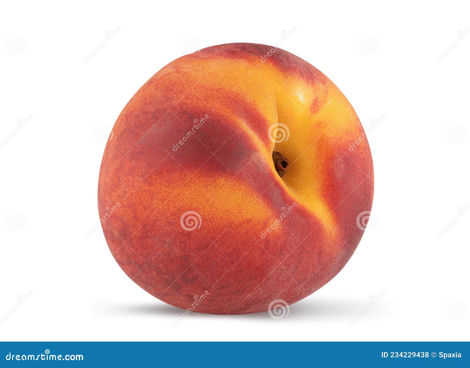 Red Sweet Peach Isolated on White Background Stock Photo - Image of ...