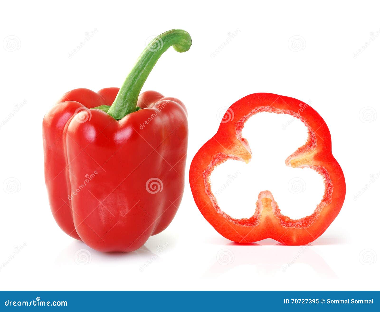 Red sweet peper stock image. Image of whitebackground - 70727395