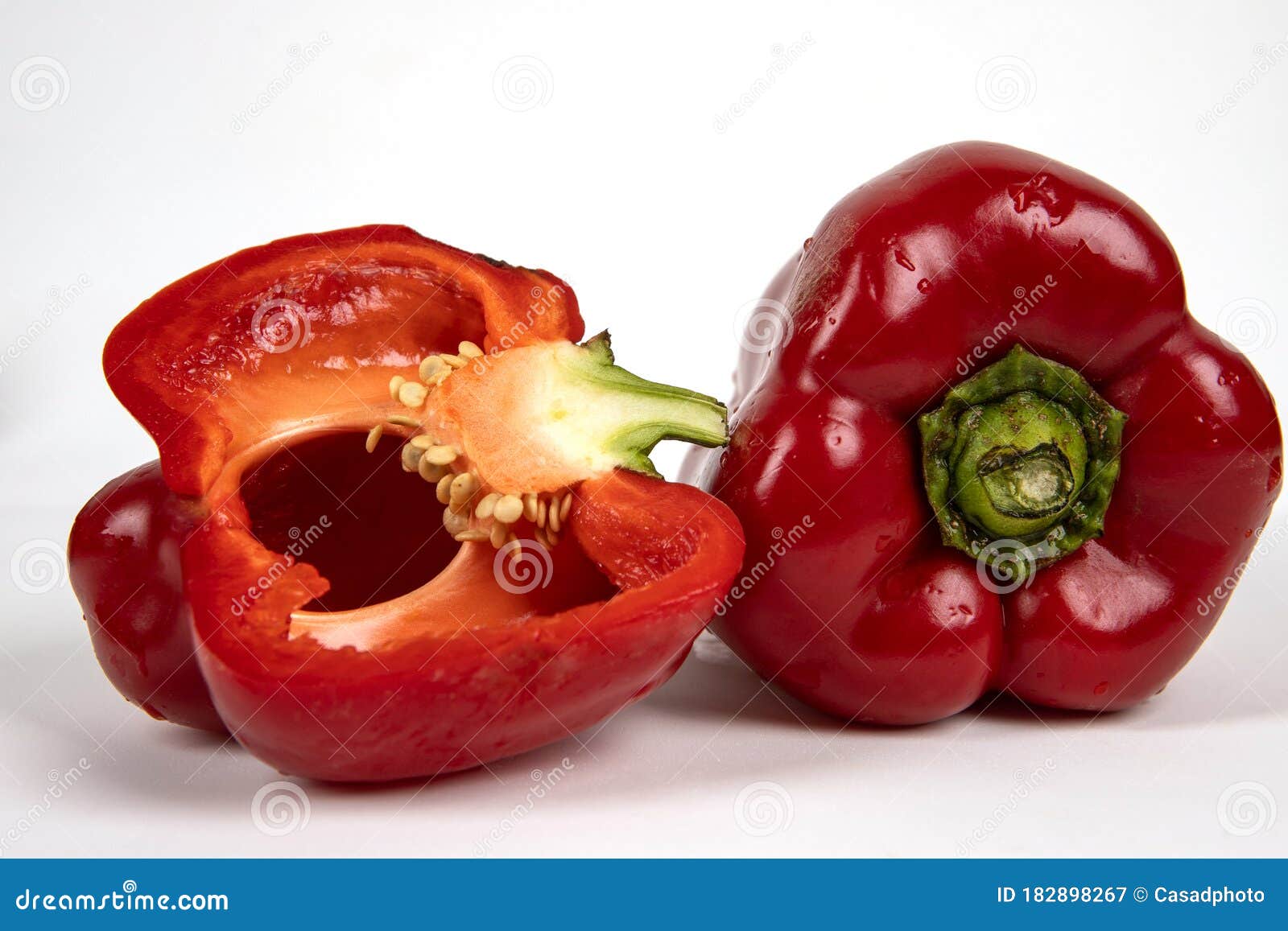 Red sweet pepper stock image. Image of tasty, healthy - 182898267
