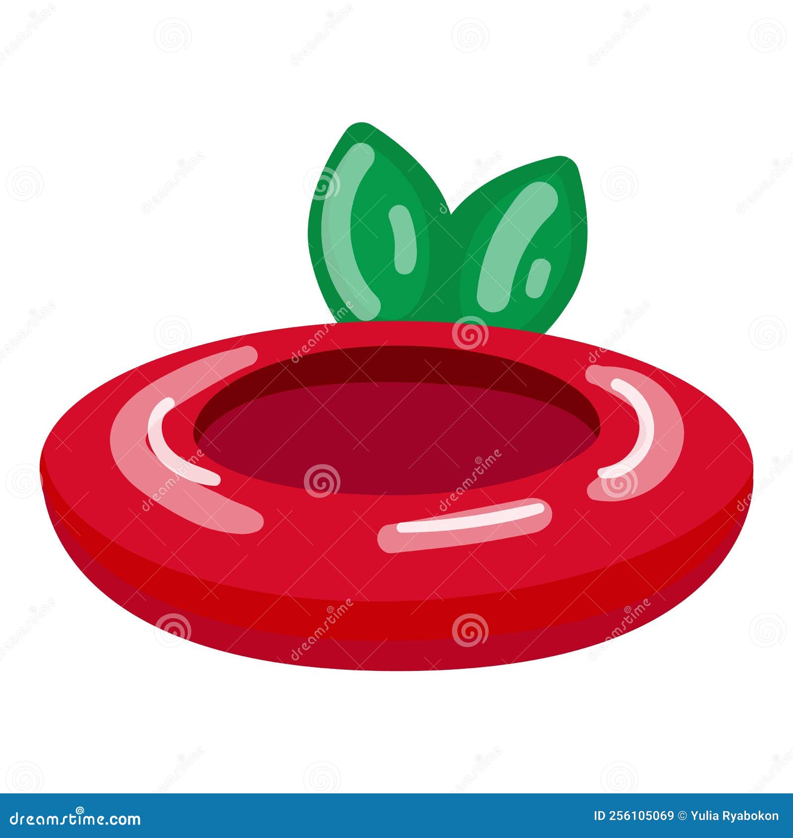 Red Swim Ring Icon Cartoon . Summer Float Stock Illustration ...