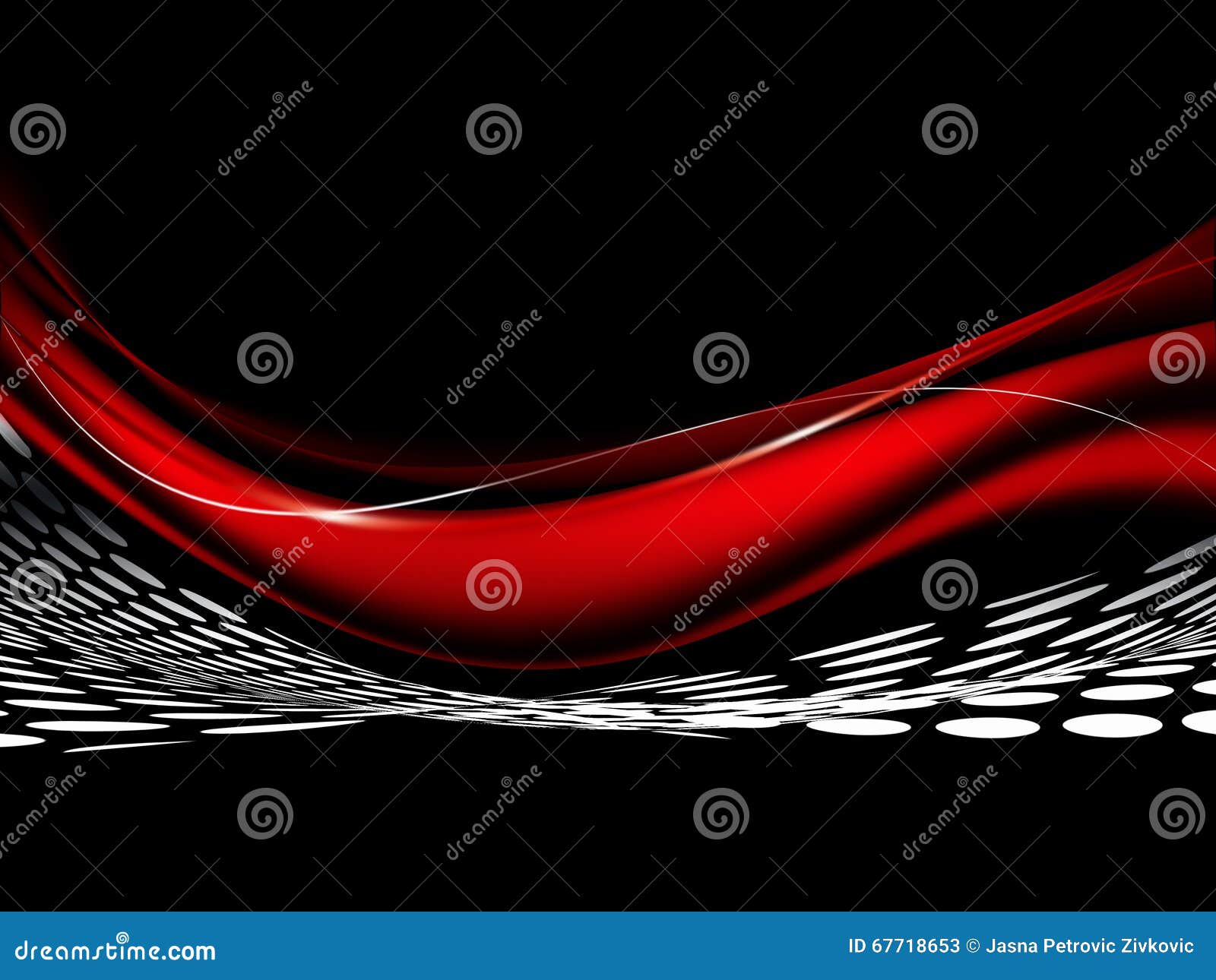 Red Swirls and Dots stock illustration. Illustration of color - 67718653