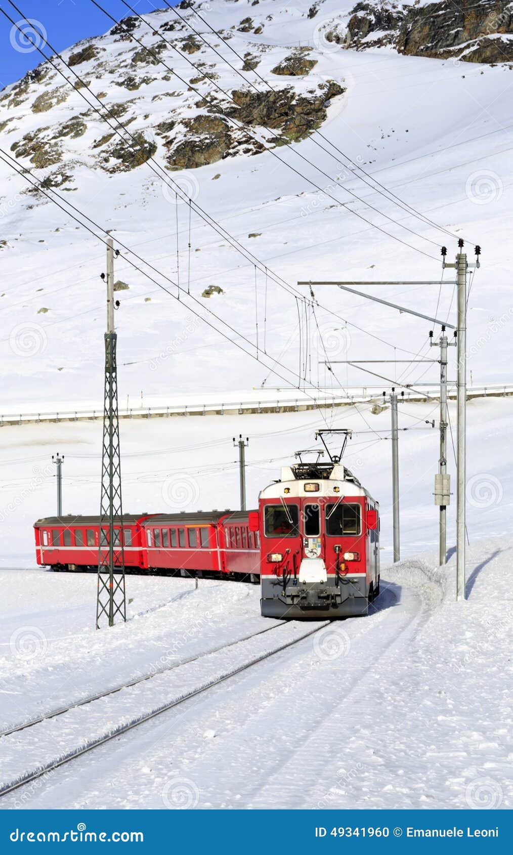 Snowplow Train Or Snow Removal Train With Railroad Snow Removal ...