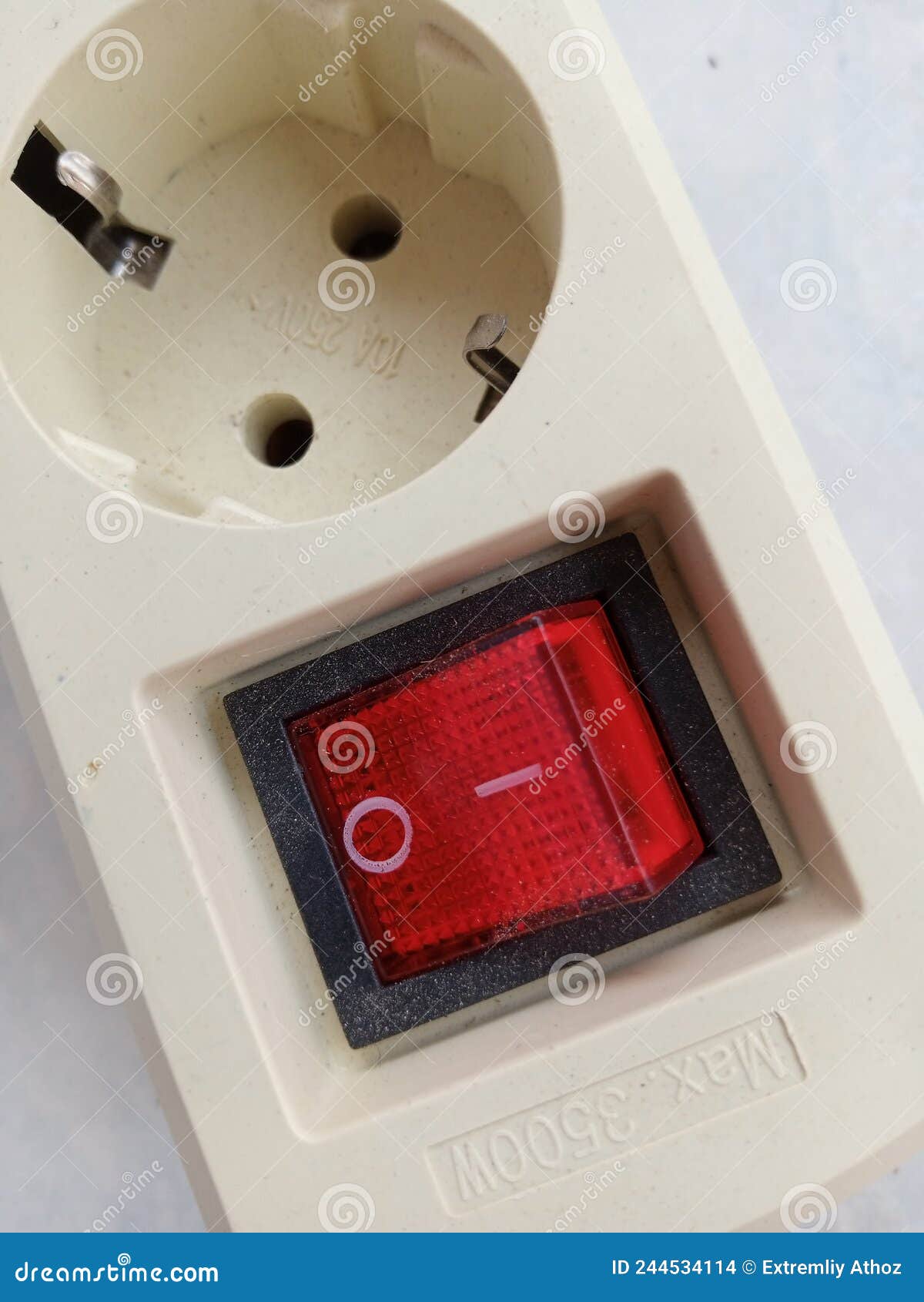 Red switch button stock photo. Image of circle, organ - 244534114