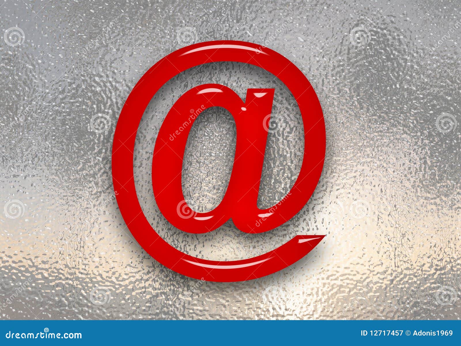 Red at symbol stock illustration. Illustration of shines - 12717457