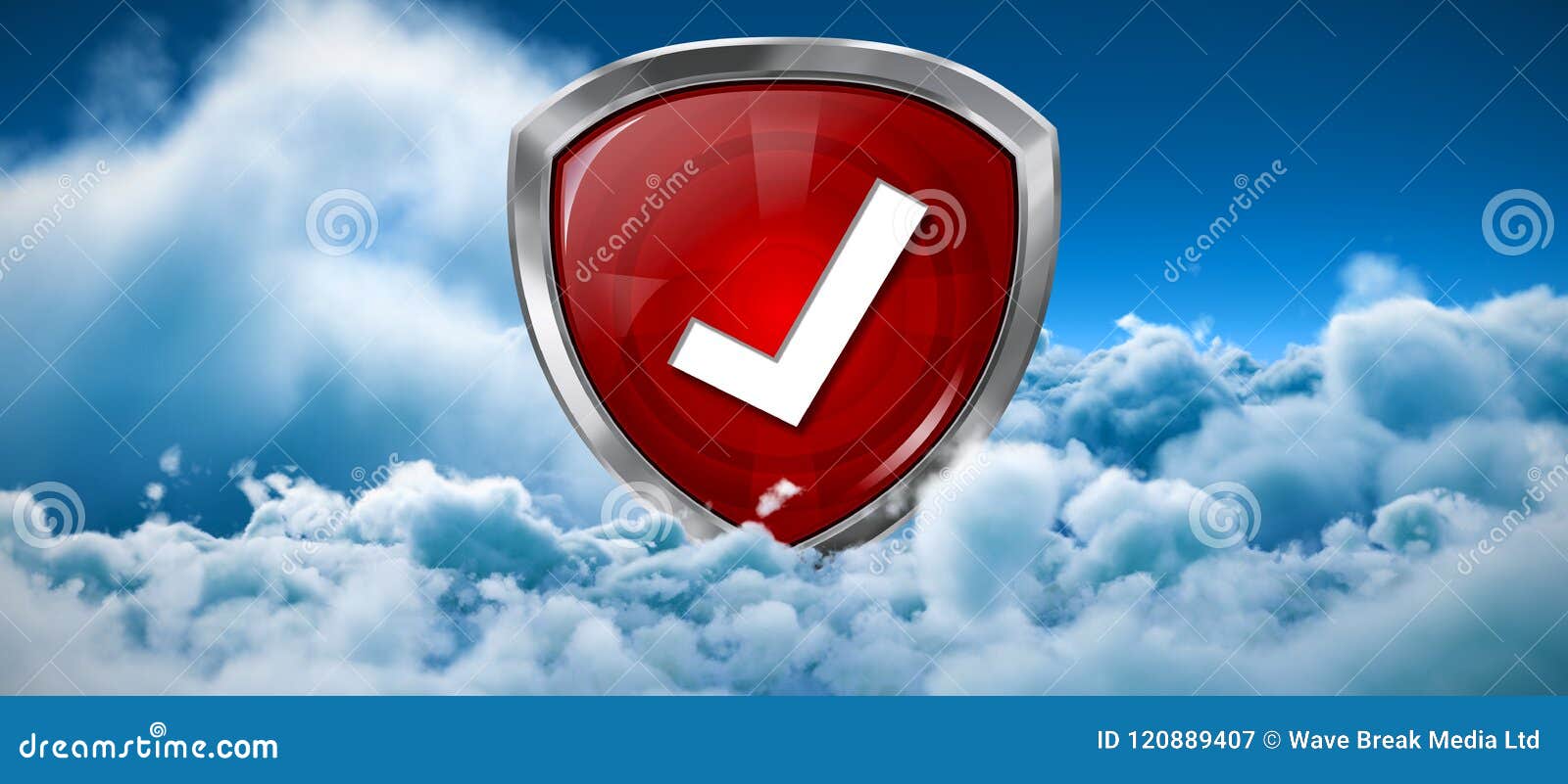 Composite Image of Red Symbol Validation Stock Illustration ...
