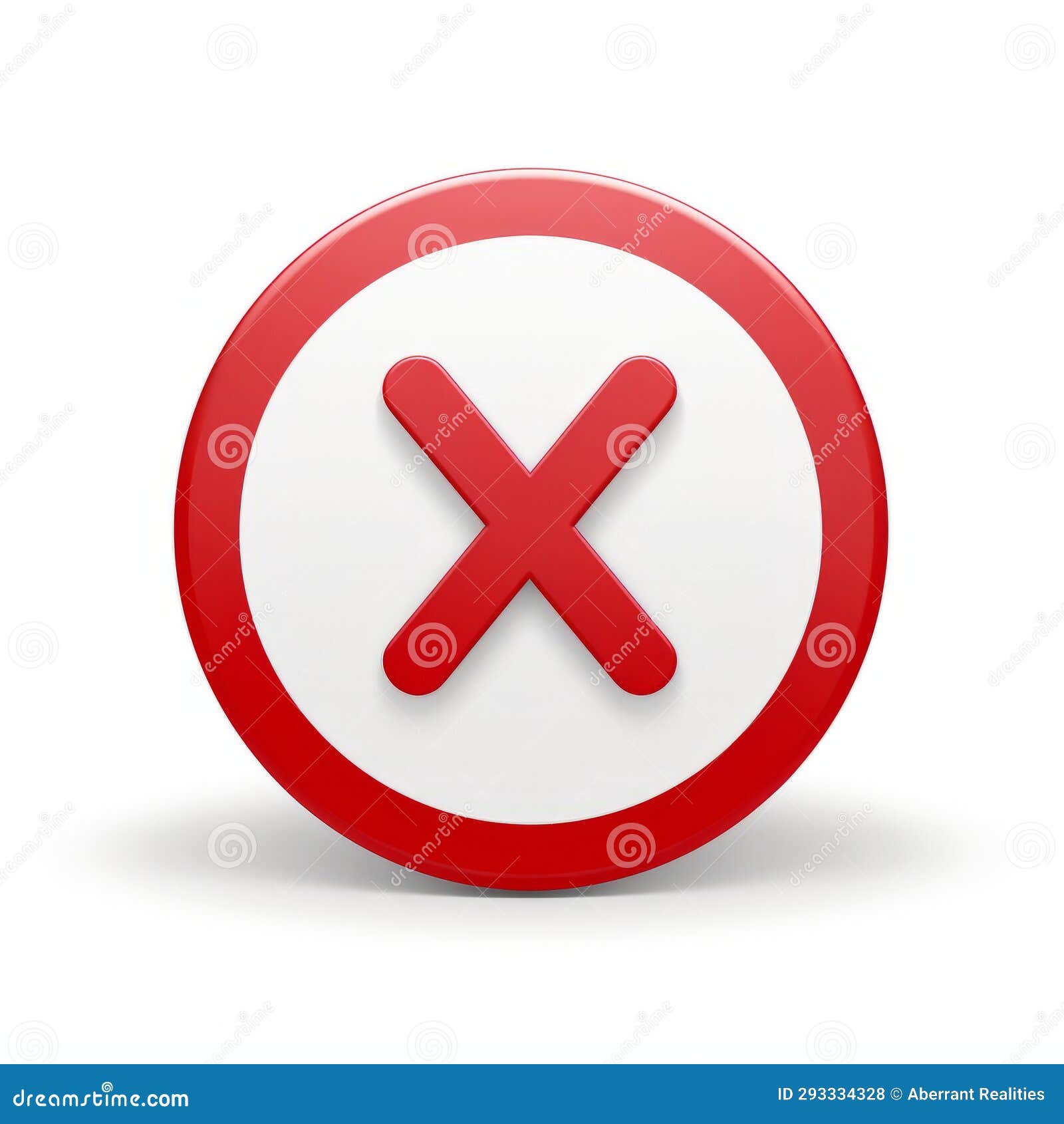 A Red X Symbol on a White Background Stock Illustration - Illustration ...